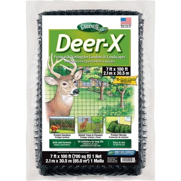 Easy Gardener Deer Barrier Black Mesh, 7 x 100 Foot, Durable and UV ...