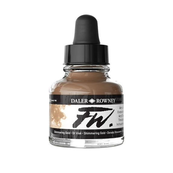 Daler-Rowney FW Acrylic Artists Ink, 1 oz. Dropper-Top Bottle ...