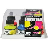 Daler-Rowney FW Acrylic Artists Ink Set, Fluorescent Colors - Walmart.com
