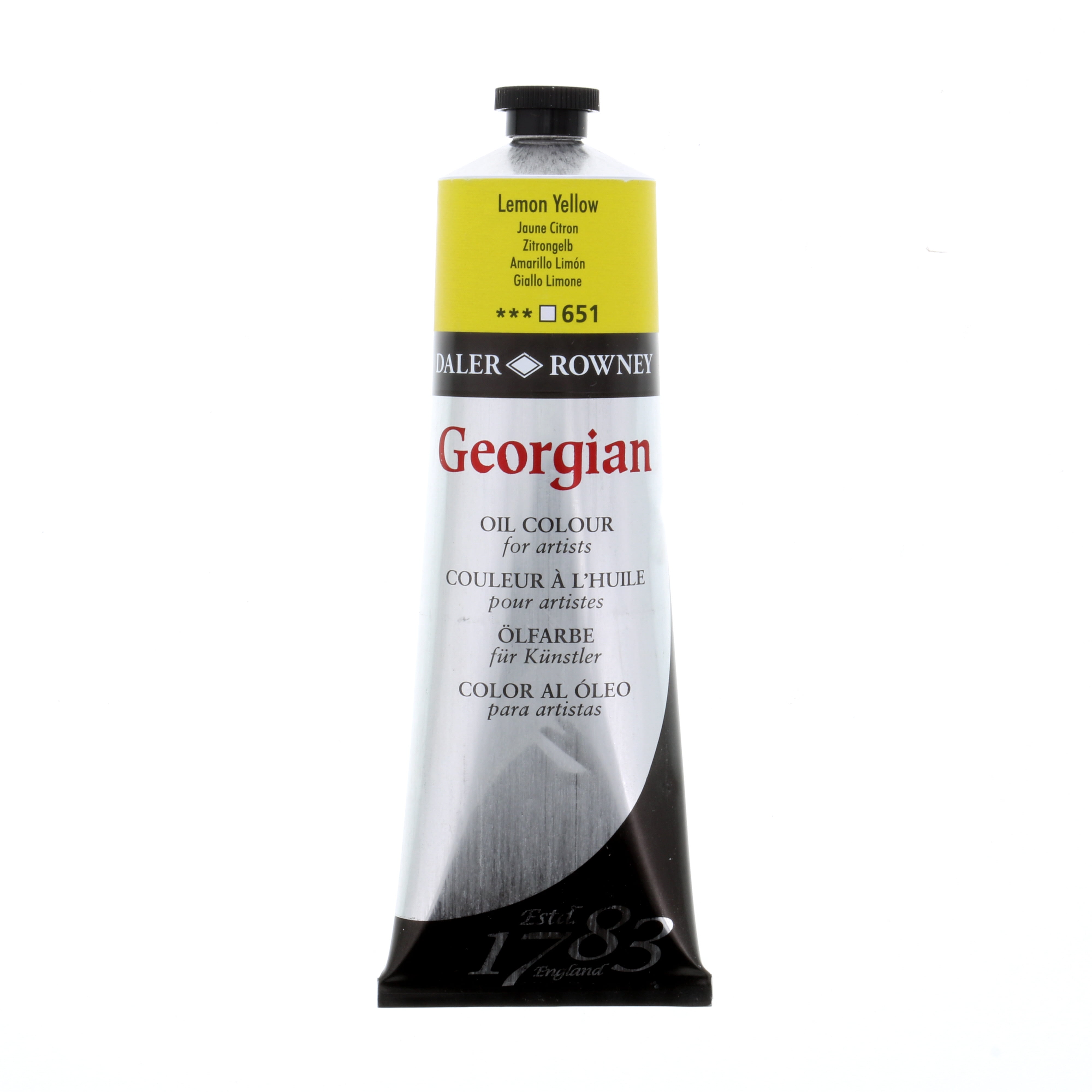 Daler-Rowney Georgian Oil Color, 225ml Tube, Lemon Yellow - Walmart.com