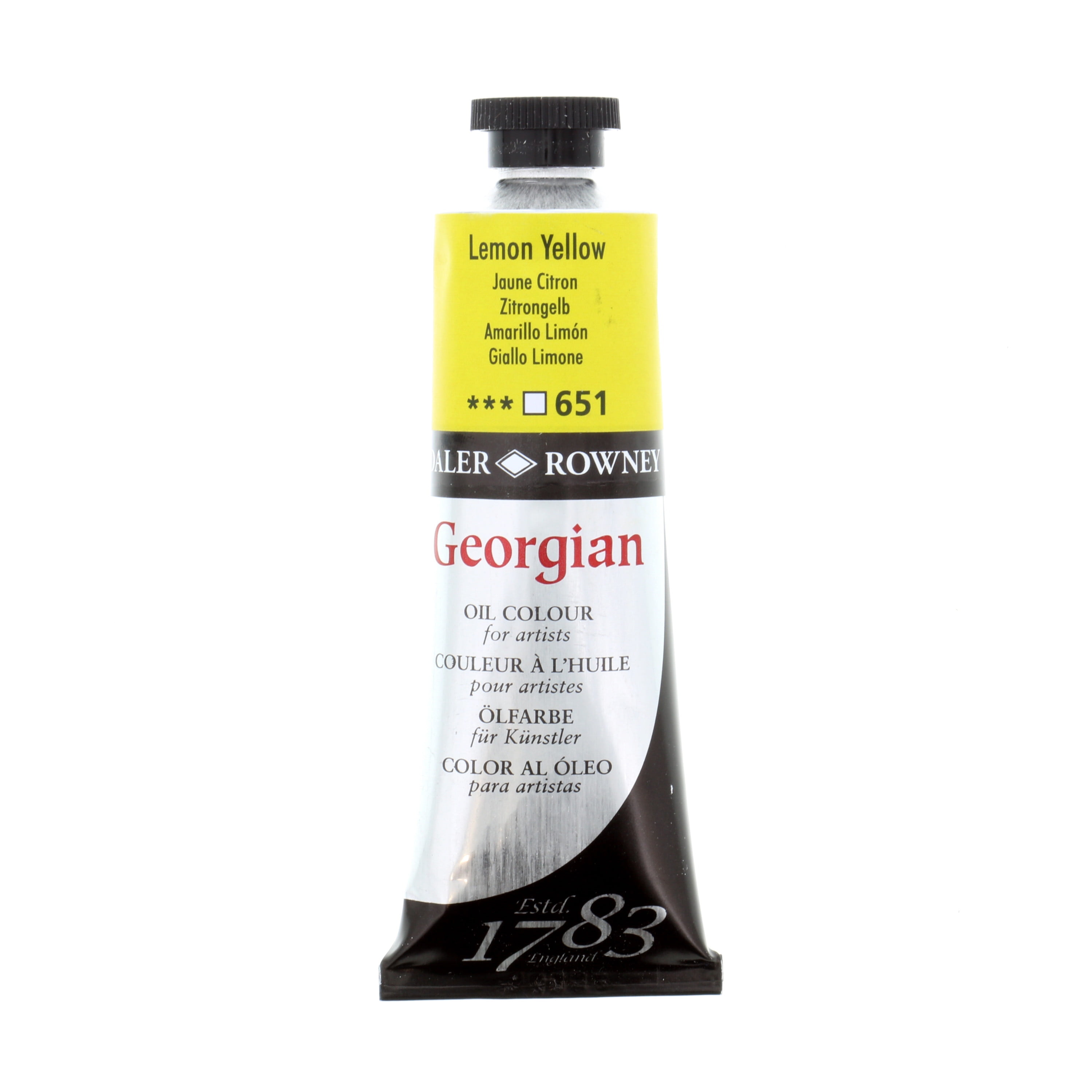 Daler-Rowney Georgian Oil Color, 75ml Tube, Lemon Yellow - Walmart.com
