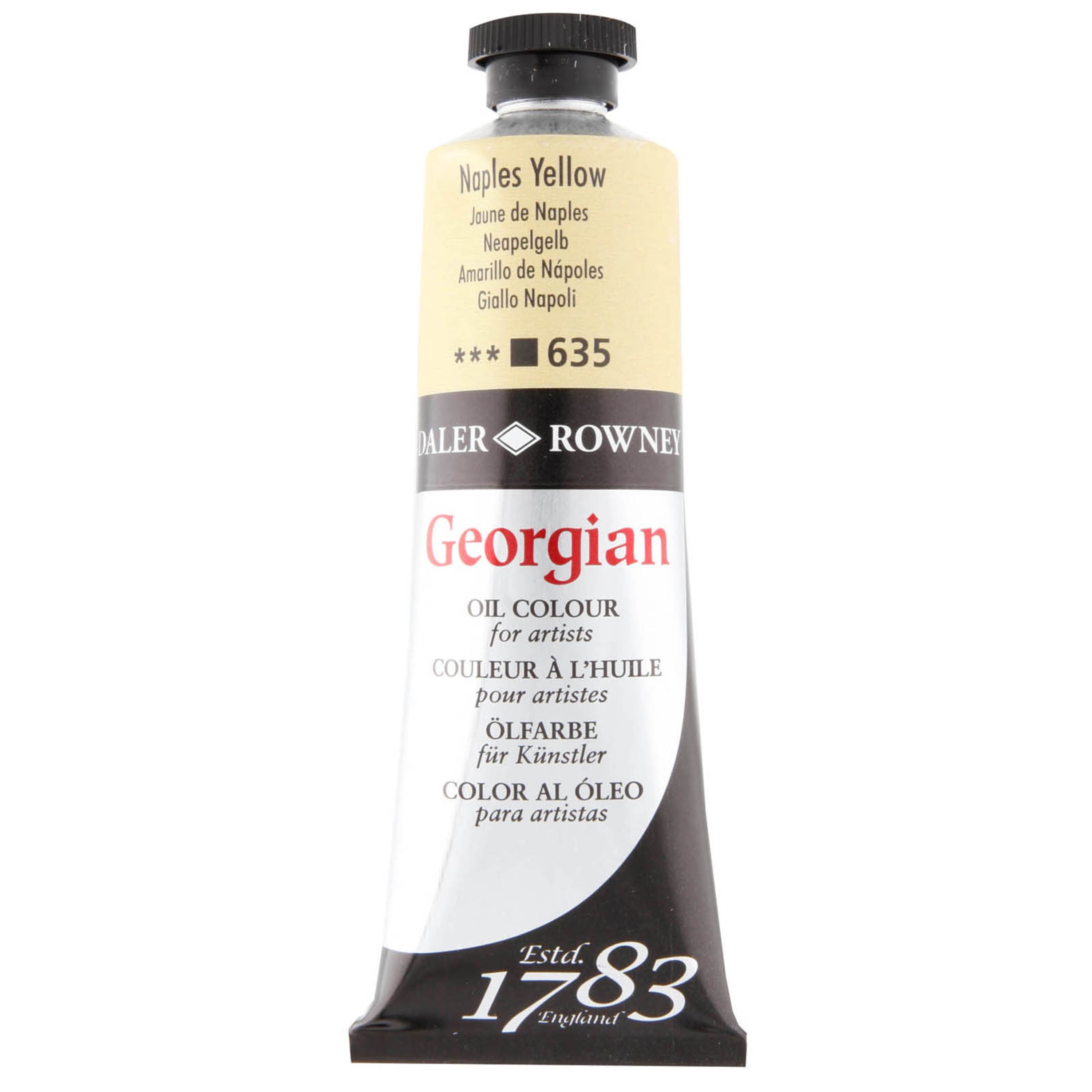 Daler-Rowney Georgian Oil Color, 75ml Tube, Naples Yellow - Walmart.com