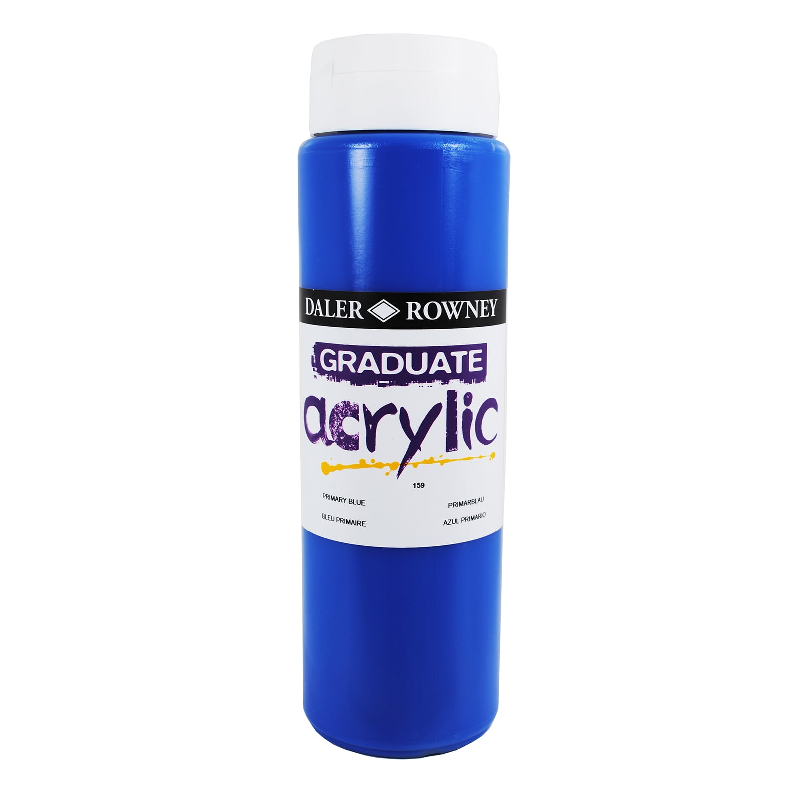 Daler-Rowney Graduate Acrylic, 500ml Bottle, Primary Blue - Walmart.com