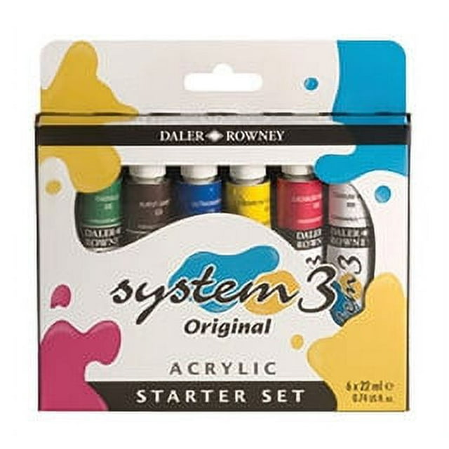 Daler-Rowney Original System 3 Acrylic, Starter Set - Walmart.com