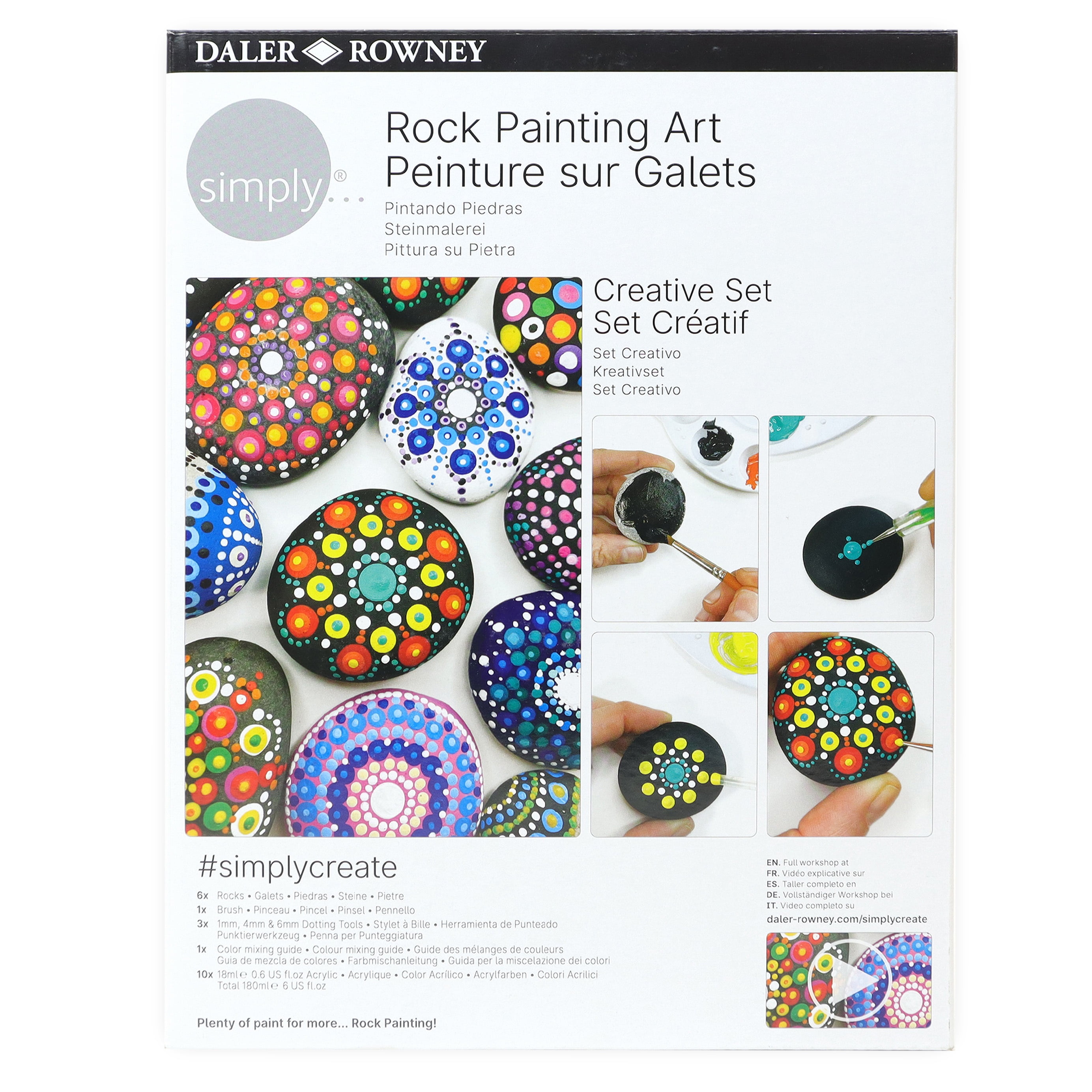 Daler-Rowney Simply Creative Set-Rock Painting - Walmart.com