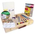 Daler-Rowney Simply Mix Media Wooden Box Set, 34 Piece - Walmart.com