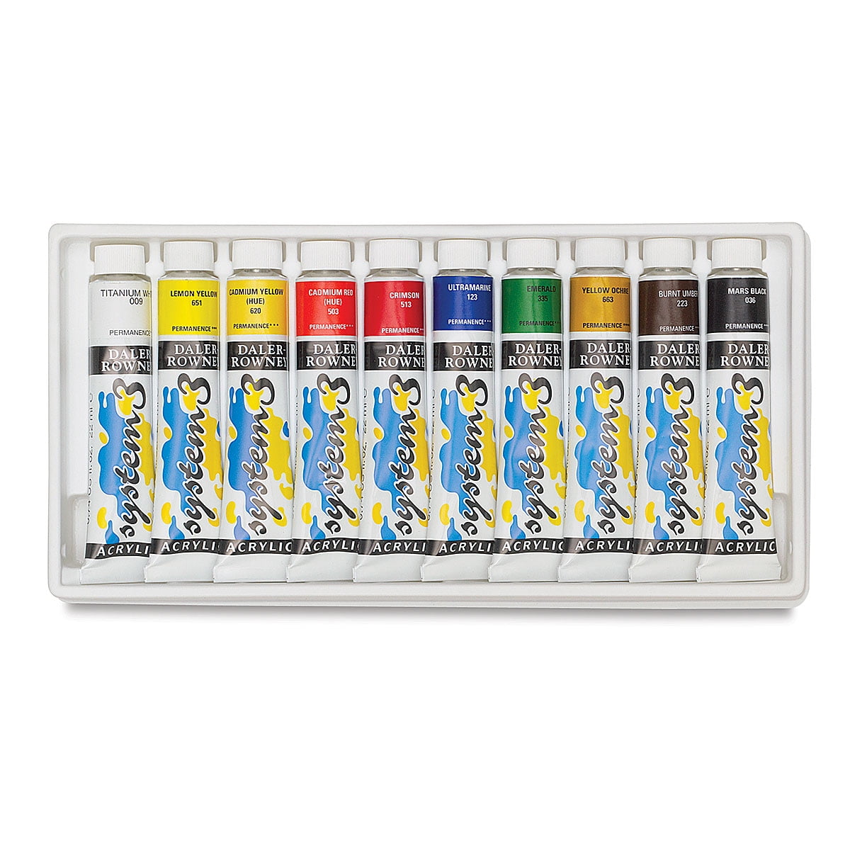 Daler-Rowney System3 Acrylic Paint Set 10/Pkg-Assorted Colors - Walmart.com
