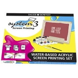 Daler-Rowney System3 Acrylic Paint Screen Printing Set, Assorted Colors ...