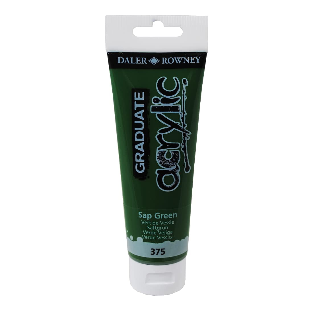 DalerRowney Graduate Acrylic Colour Paint Tube 120ml Sap Green375 ...