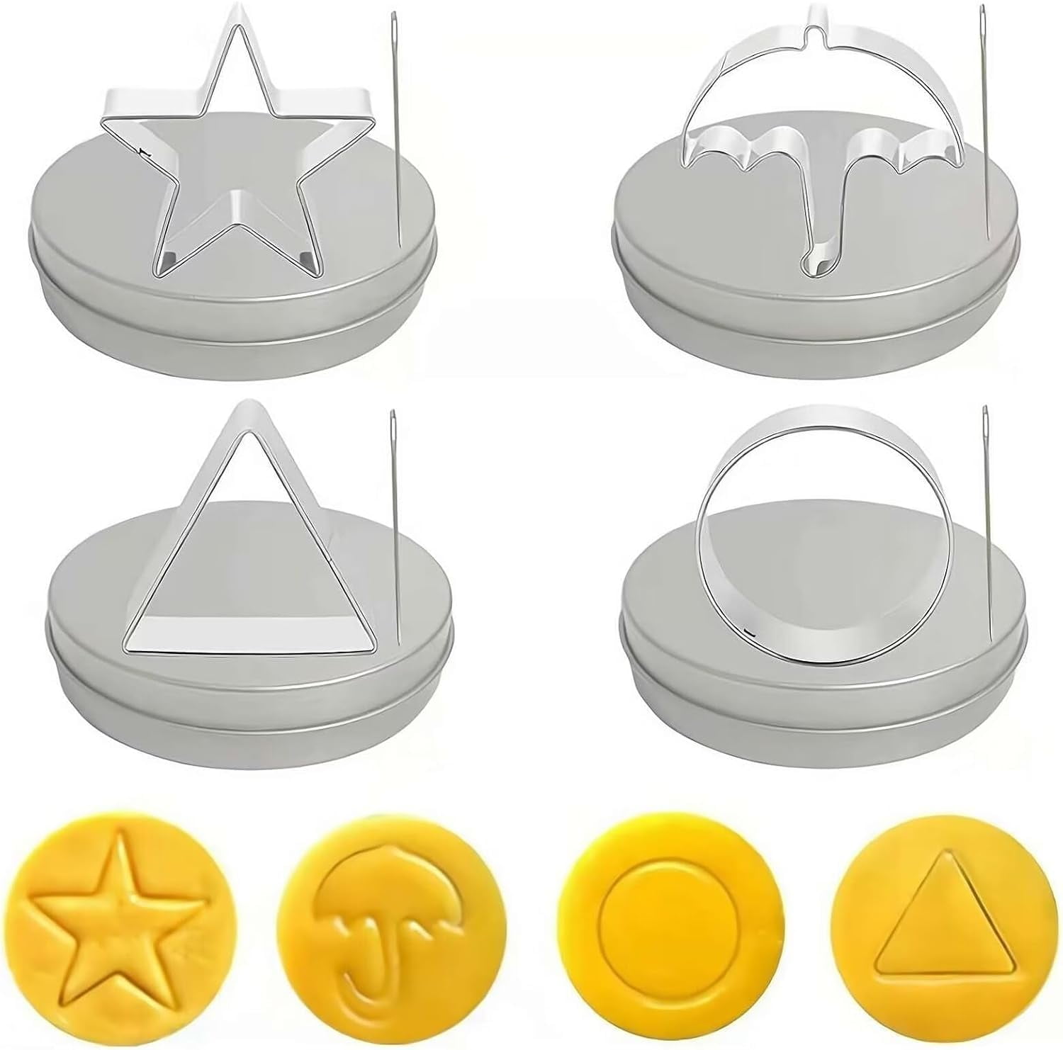 Dalgona Cookie, Stainless Steel Umbrella Cookie Cutters Biscuit Molds ...