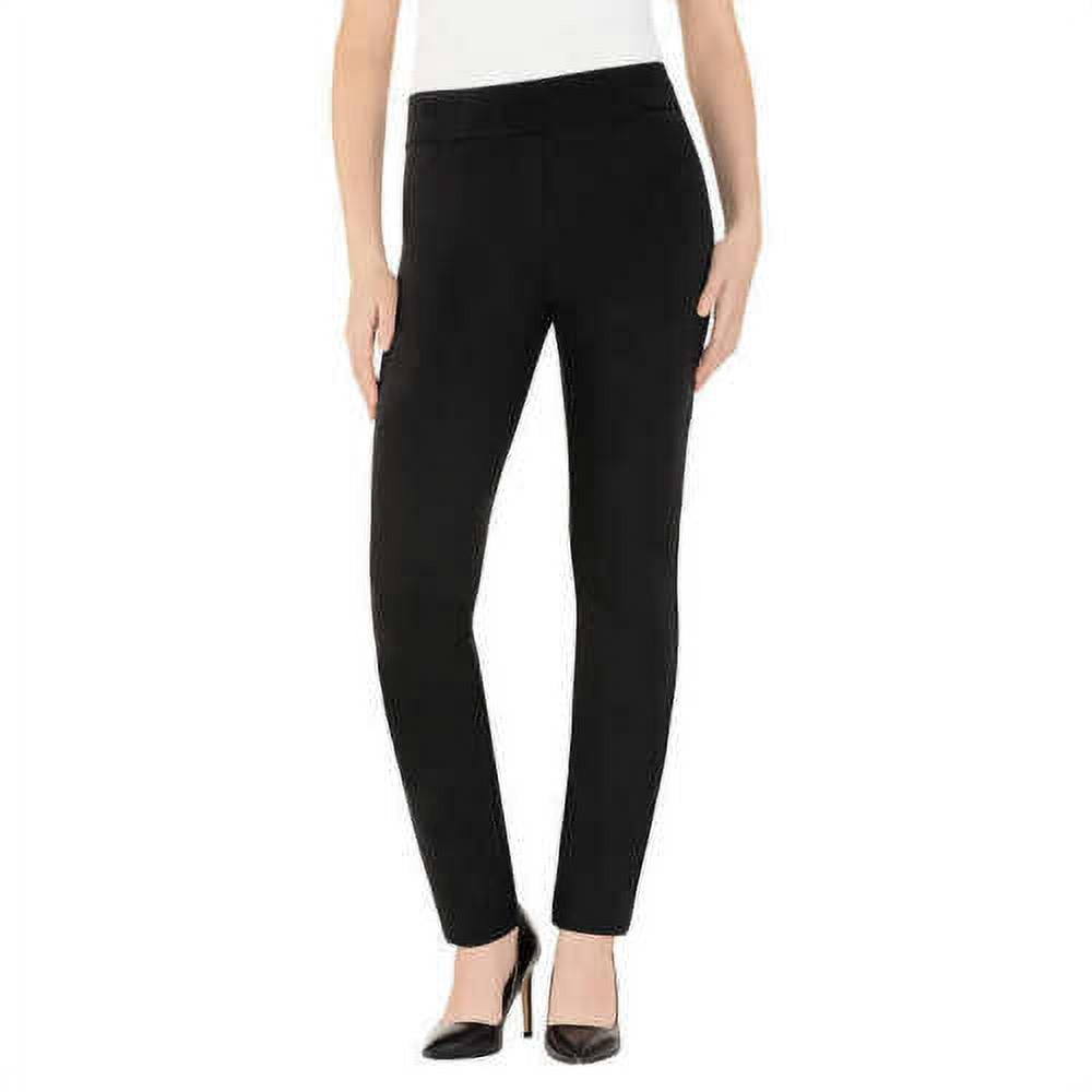 Dalia Women's Pull-on Stretch Comfort Slim Leg Pants, Black Small - NEW ...