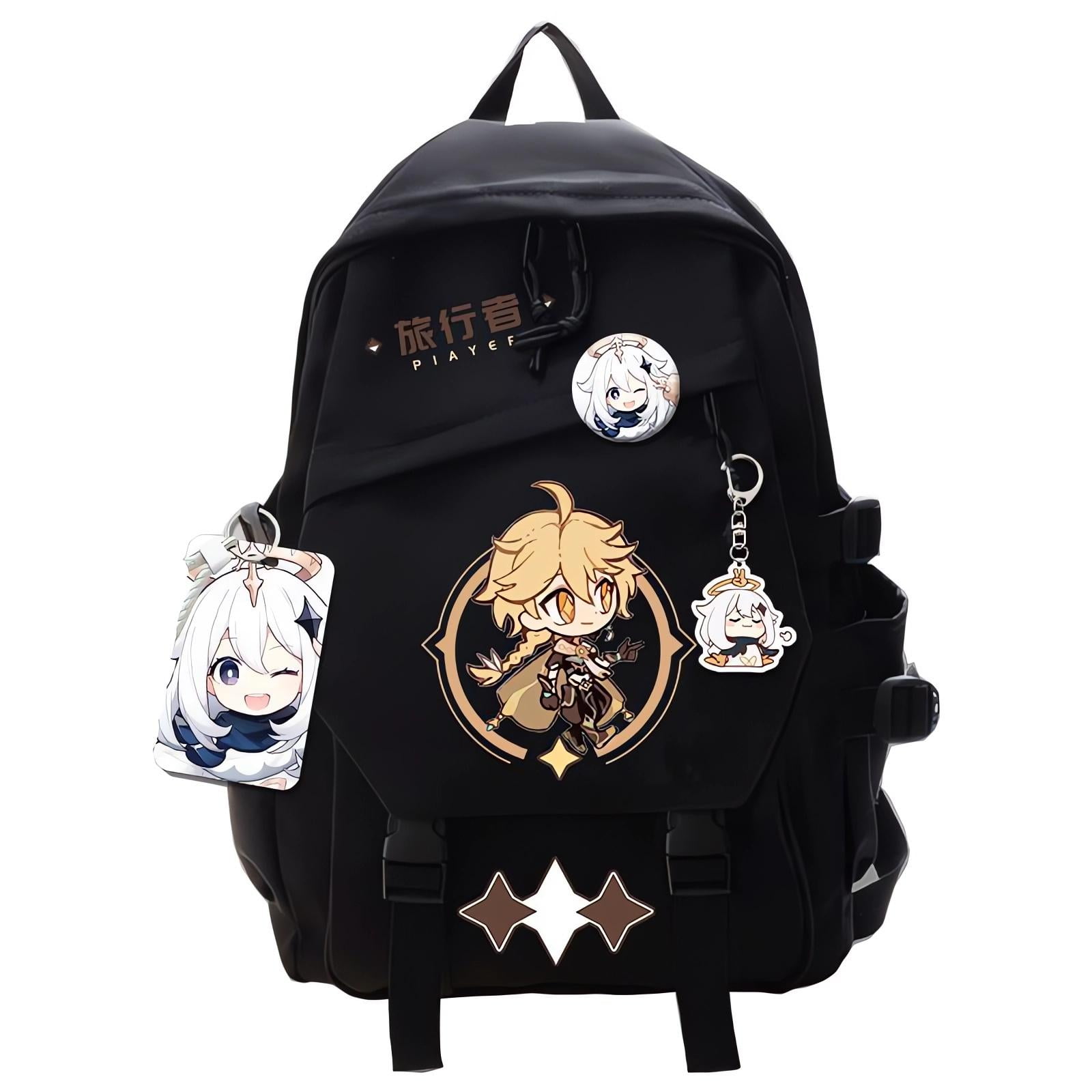 Dalicoter Genshin Impact Backpack Aether Anime Laptop Bookbag Student ...