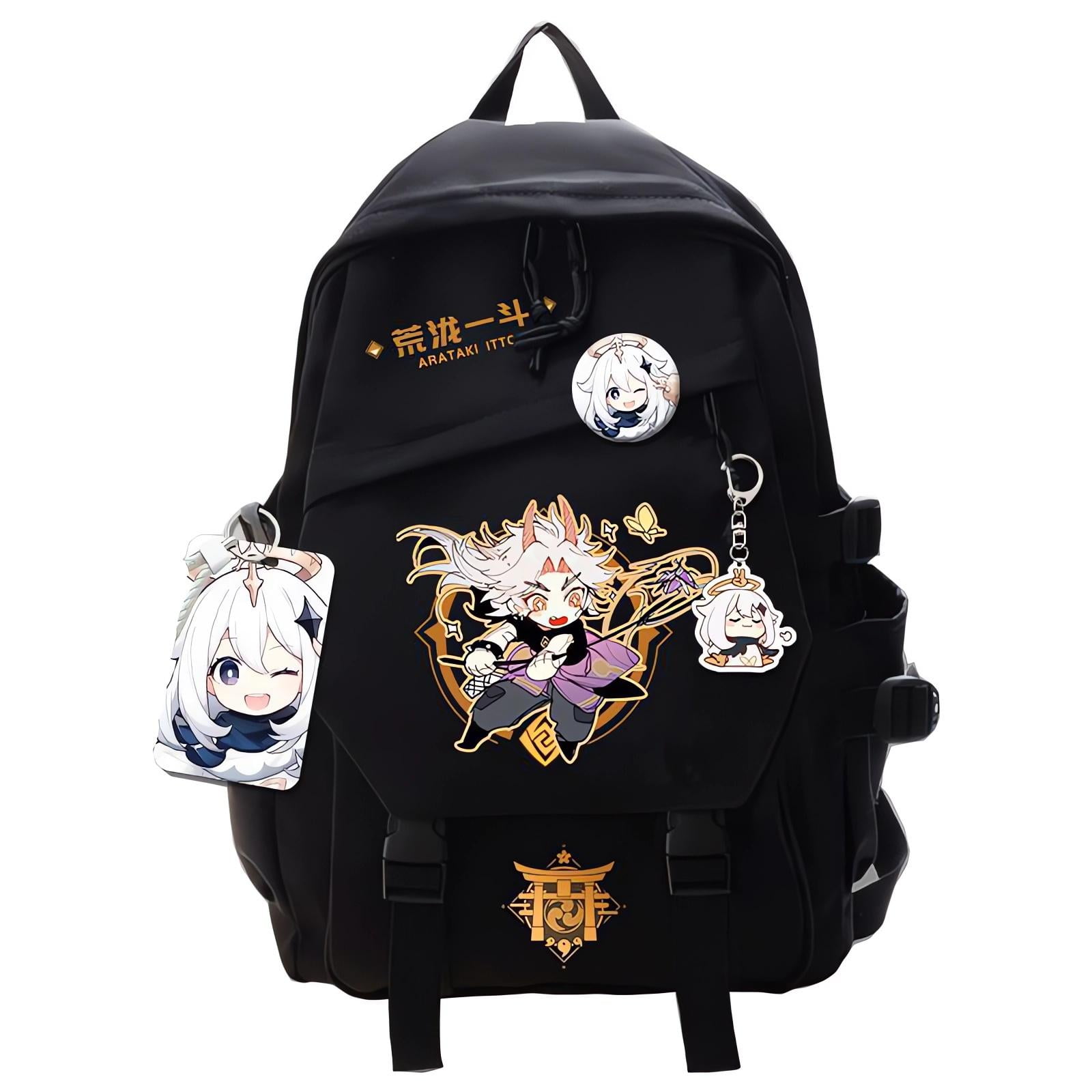 Dalicoter Genshin Impact Backpack Arataki Itto Anime Laptop Bookbag ...