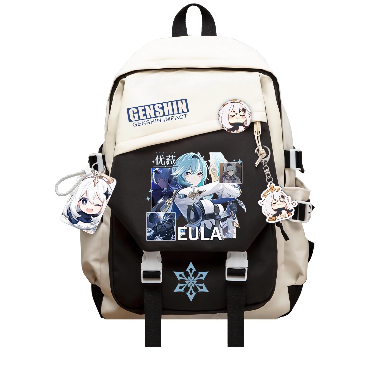 Dalicoter Genshin Impact Backpack Eula Anime Laptop Bookbag Student ...