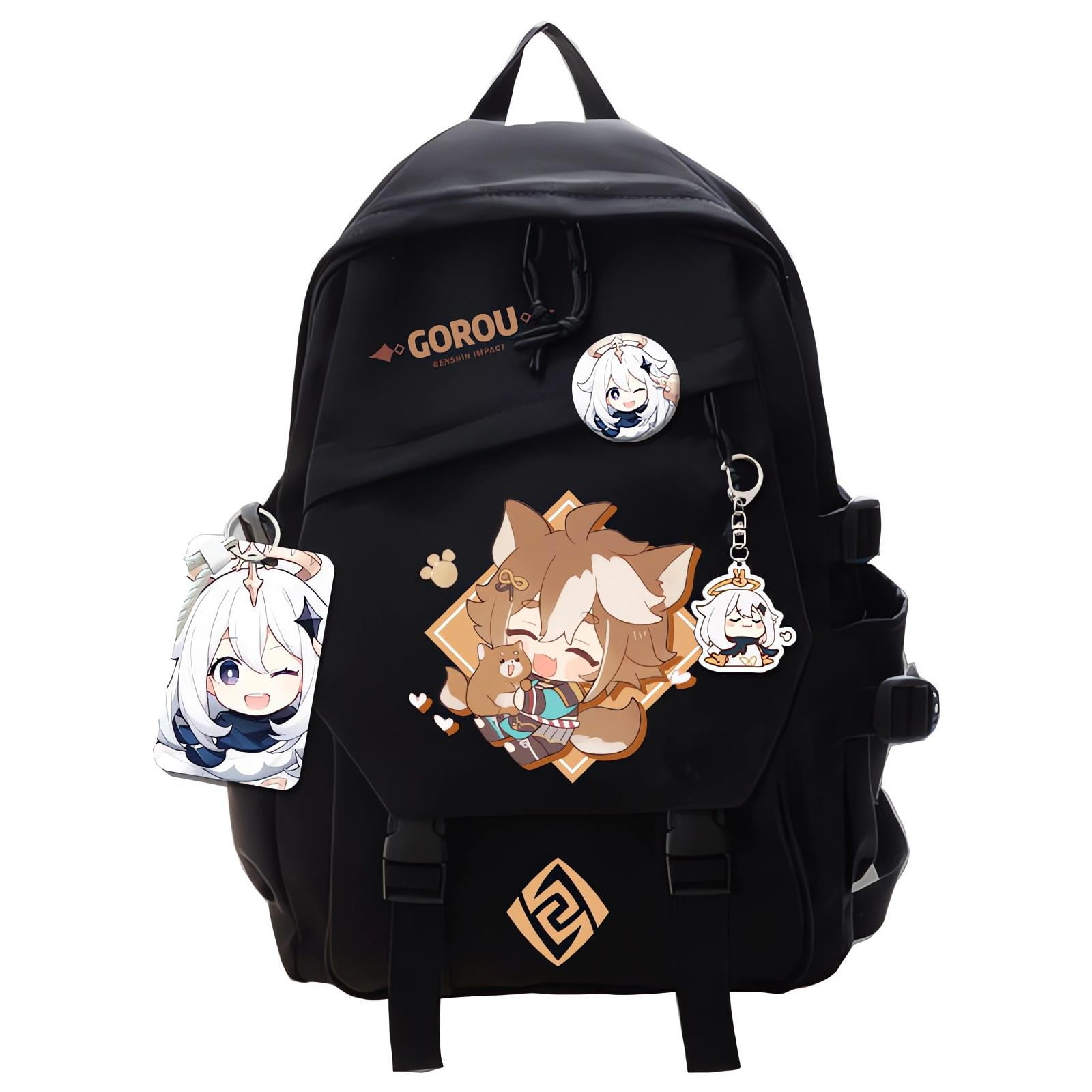 Dalicoter Genshin Impact Backpack Gorou Anime Laptop Bookbag Student ...