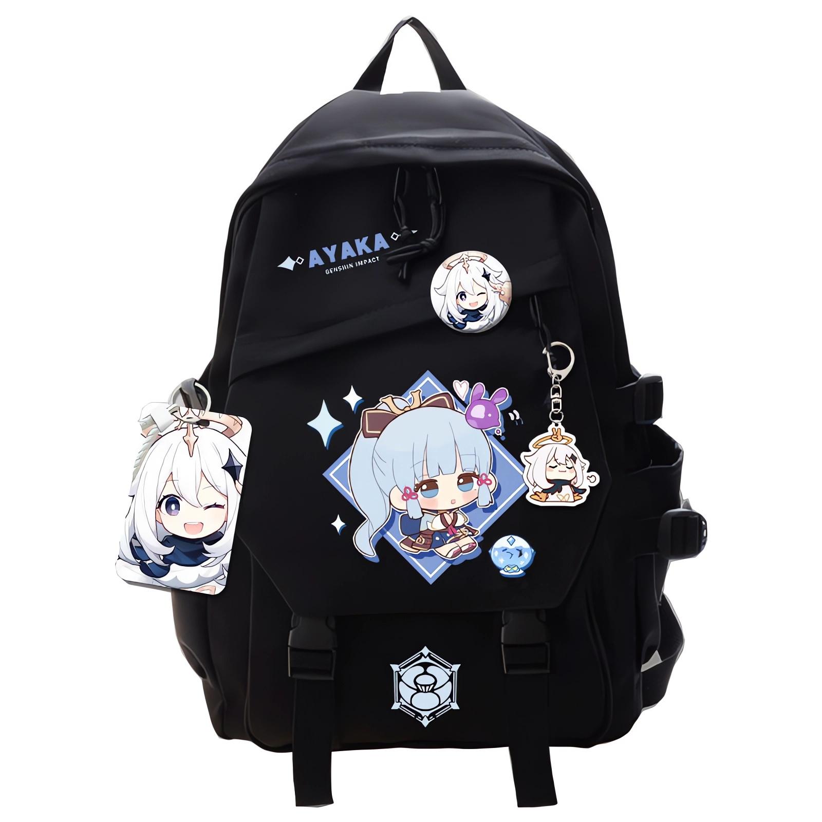 Dalicoter Genshin Impact Backpack Kamisato Ayaka Anime Laptop Bookbag ...