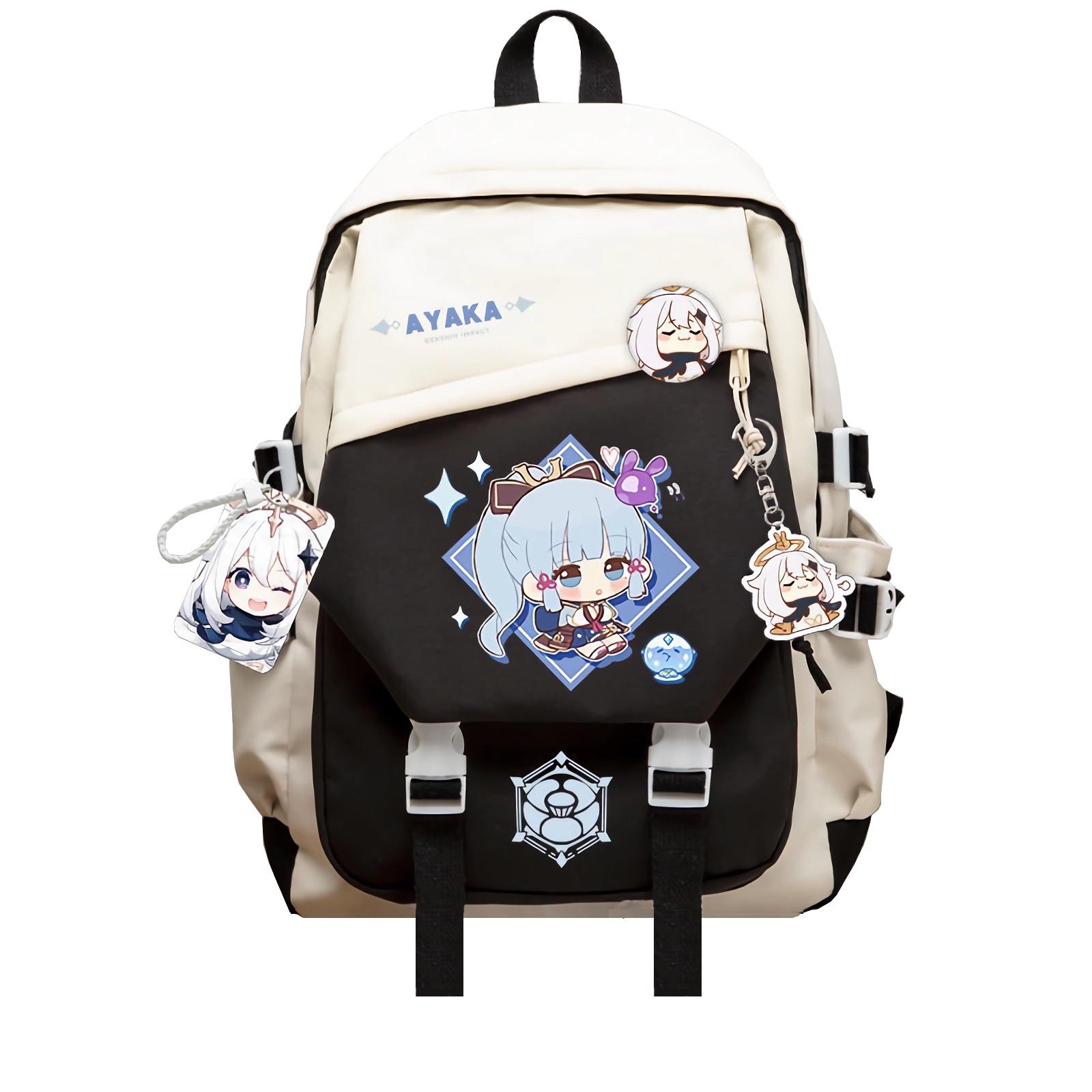 Dalicoter Genshin Impact Backpack Kamisato Ayaka Anime Laptop Bookbag ...