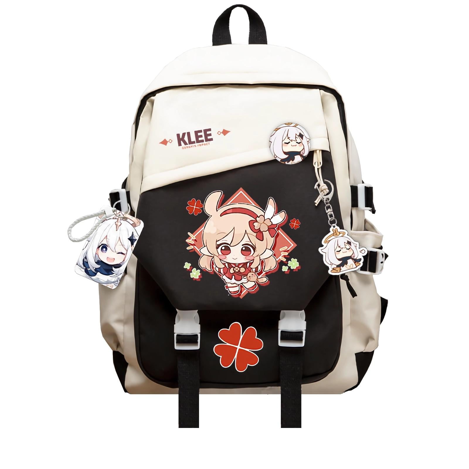 Dalicoter Genshin Impact Backpack Klee Anime Laptop Bookbag Student ...