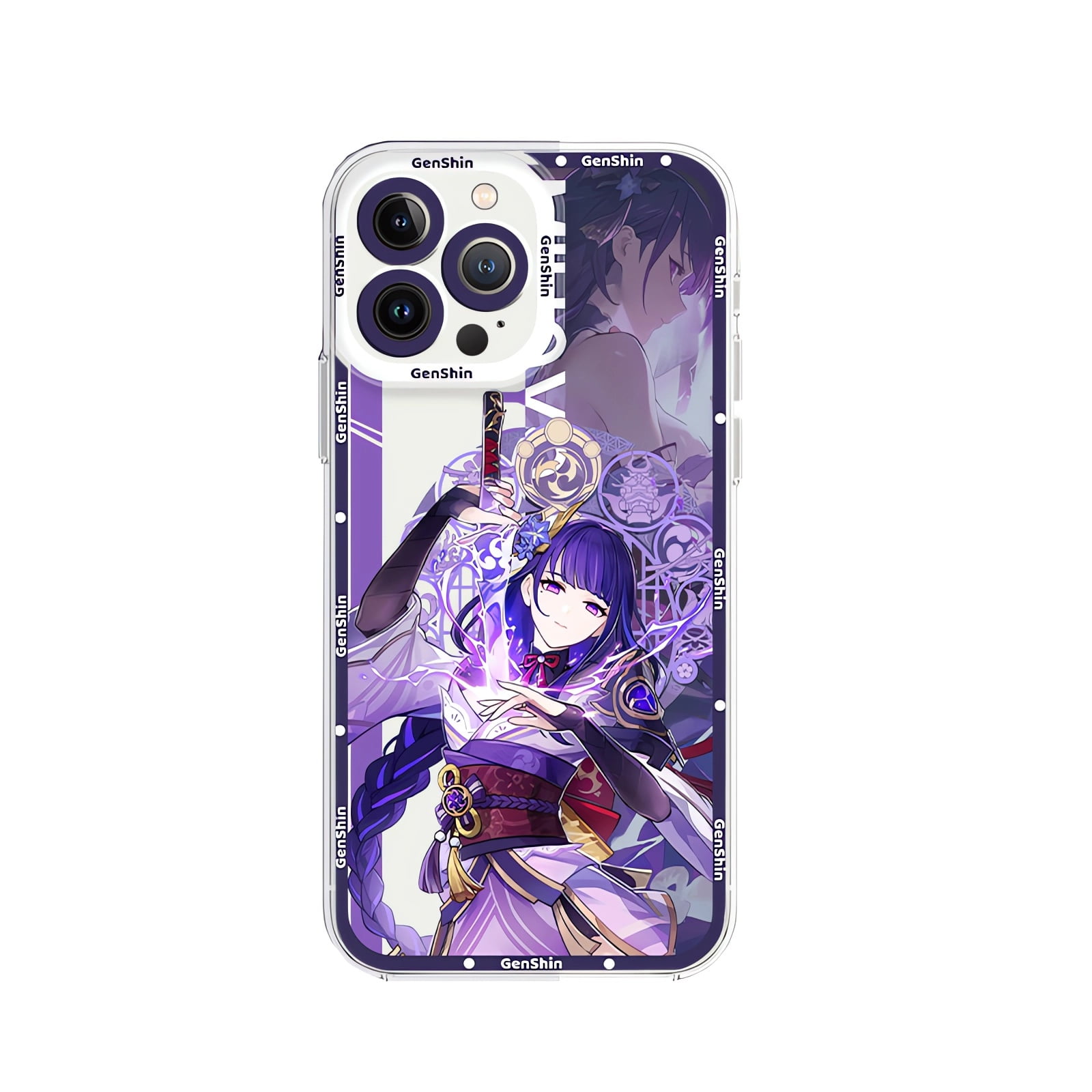 Dalicoter Genshin Impact Phone Case Anime Raiden Shogun Phone Case Game ...