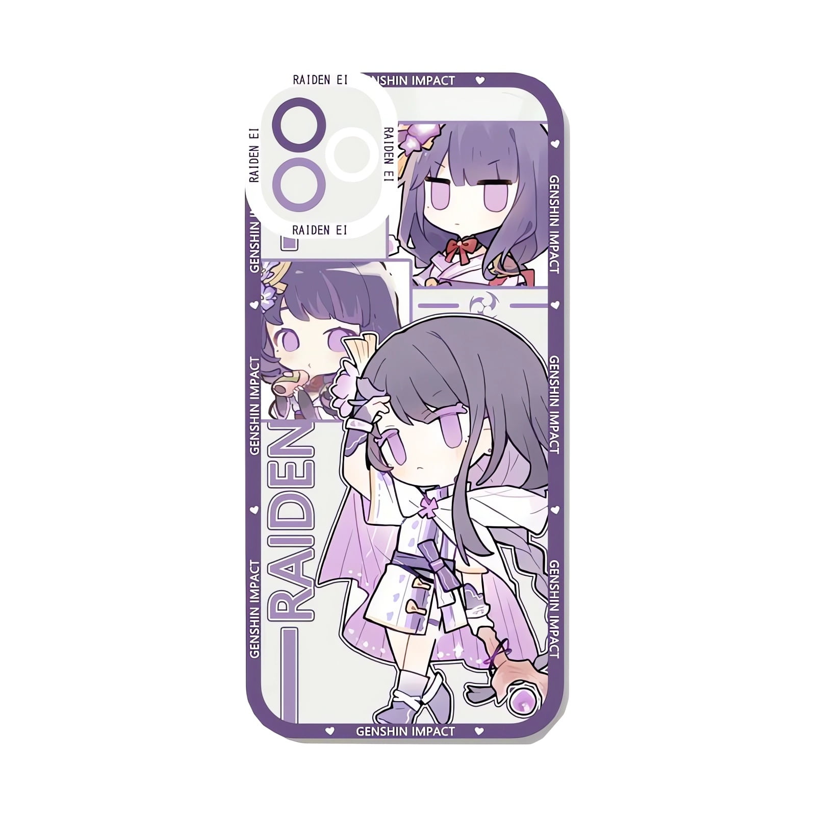 Dalicoter Genshin Impact Phone Case Anime Raiden Shogun Phone Case Game ...
