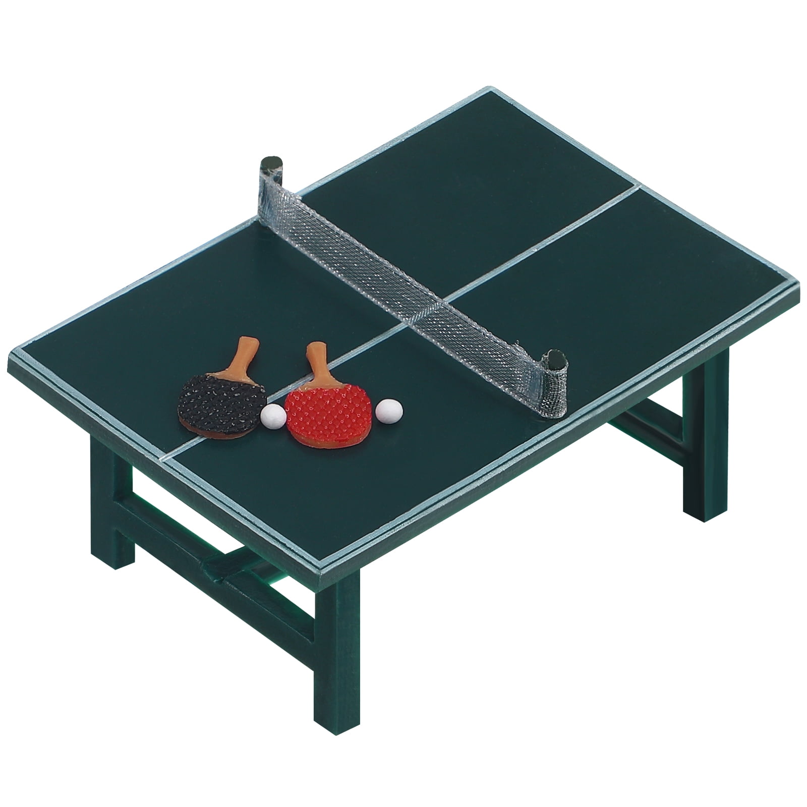 Dalidasy 1 Set of Mini Table Tennis Model Miniature Scene Decoration ...