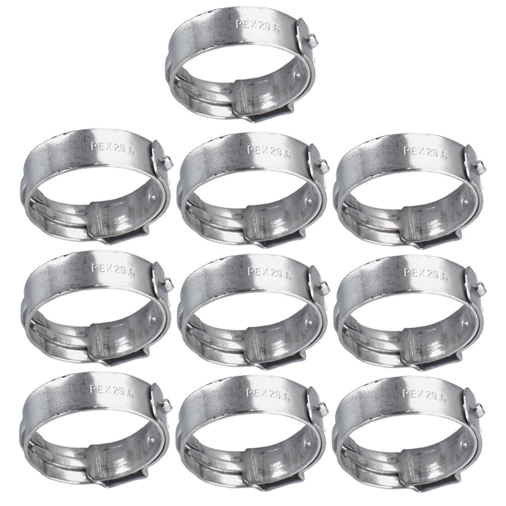 Dalidasy 10pcs 1 Inch Water Hose Clip Single Ear Hose Clamps Stainless ...