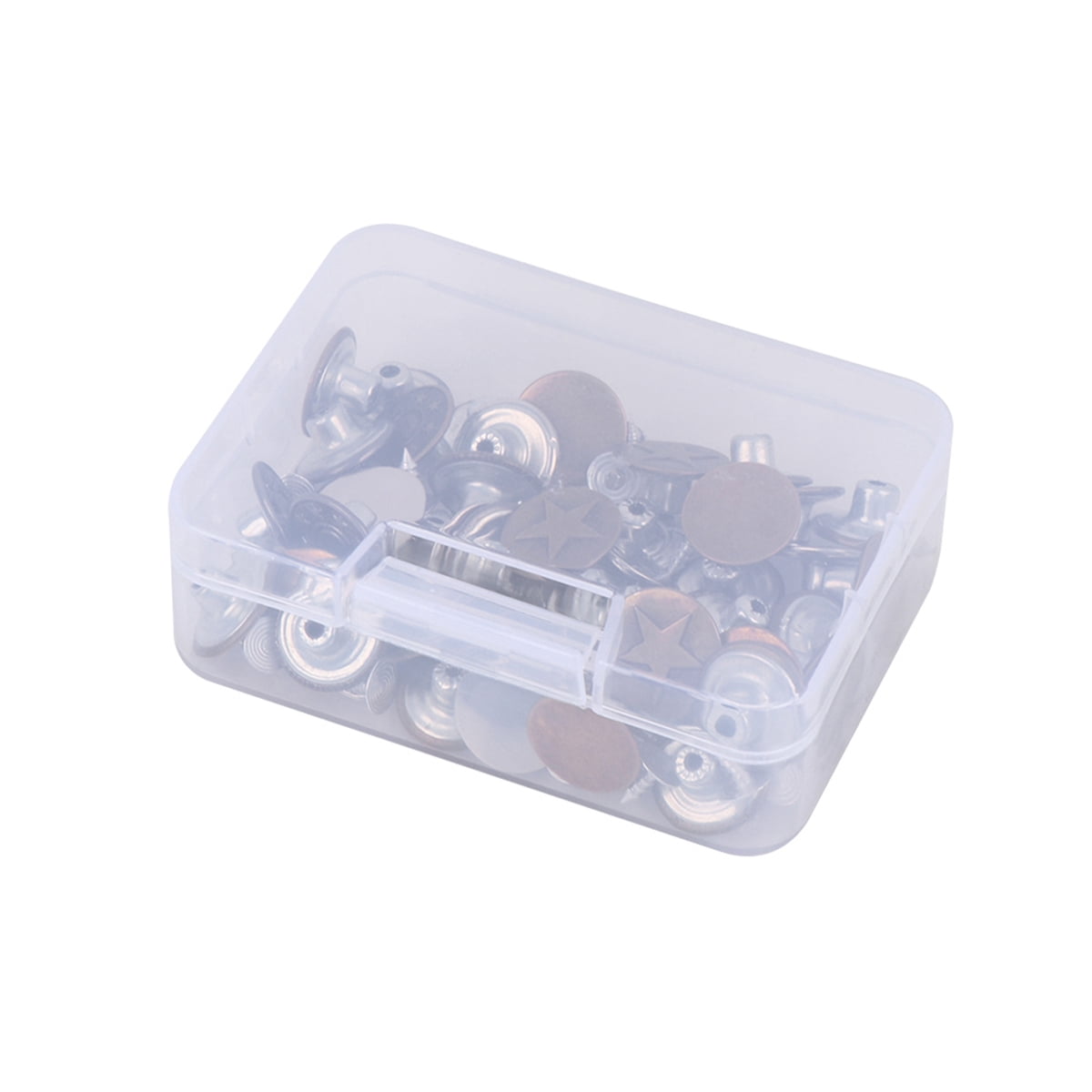 Dalidasy 50 Sets Jeans Button with Rivets Star Pattern Tack Buttons ...