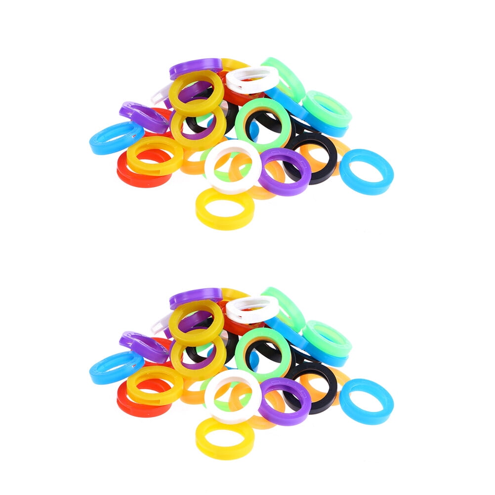 Dalidasy 72pcs Simple Key Covers Protective Key Covers Flexible Key ...