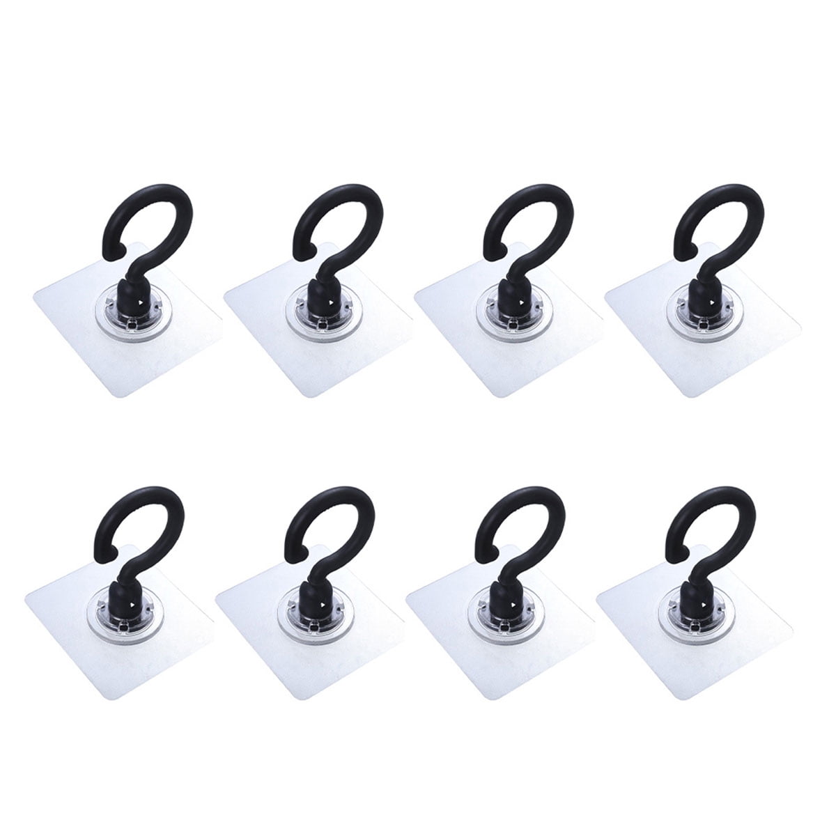Dalidasy 8 Swivel Hooks Adhesive Ceiling Hooks Heavy Duty Wall Hooks ...