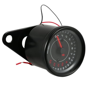 Fule Durable 12V Universal Motorcycle Tachometer Meter LED Backlight ...