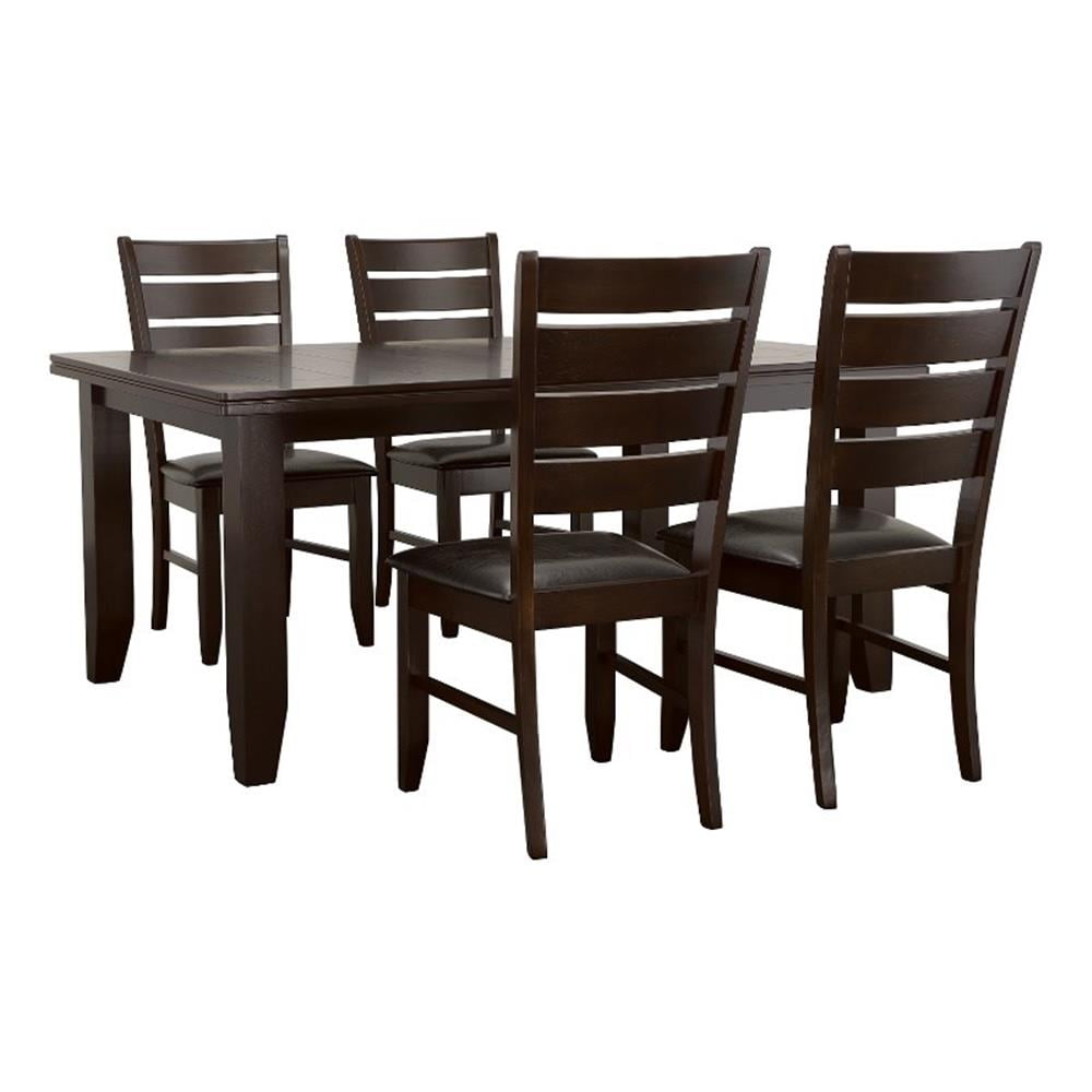 Coaster Dalila 5-piece Wood Dining Room Set Cappuccino and Black ...