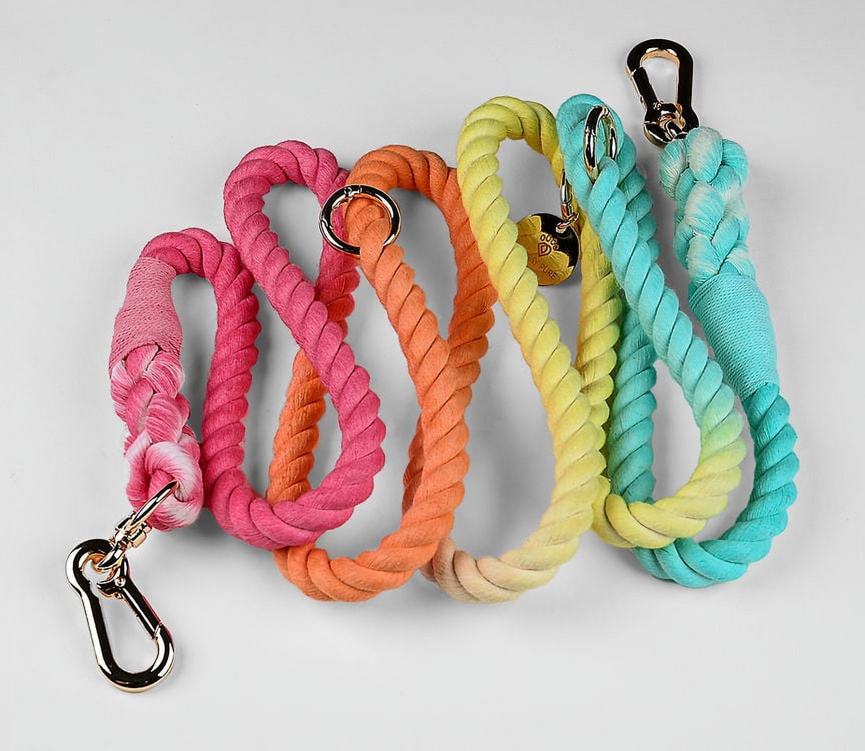 Dalisay Pure Rainbow Beyond Par Cotton Rope Leash - Walmart.com