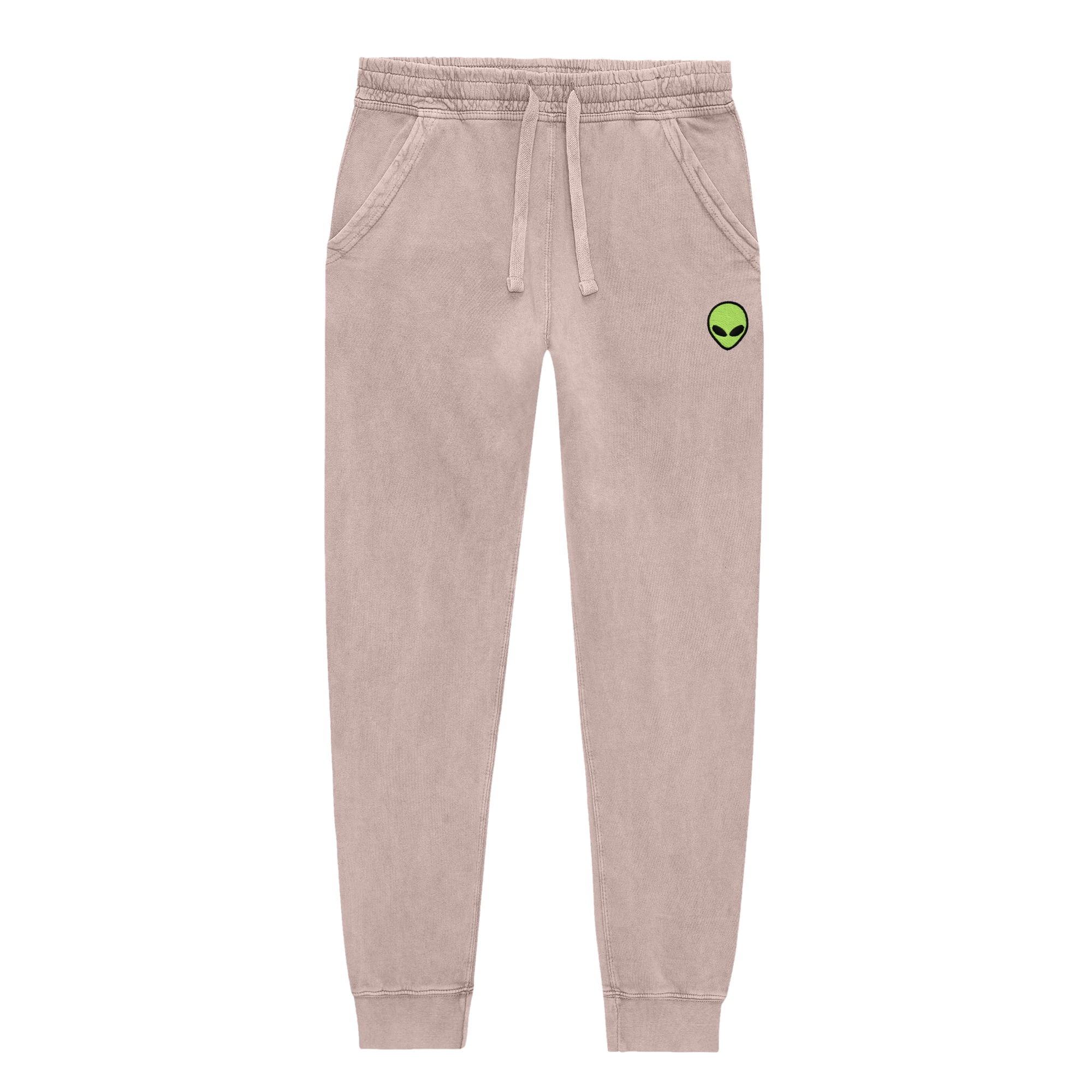 Dalix Alien Embroidered Washed Jogger Pant Soft Fleece Relaxed Fit ...