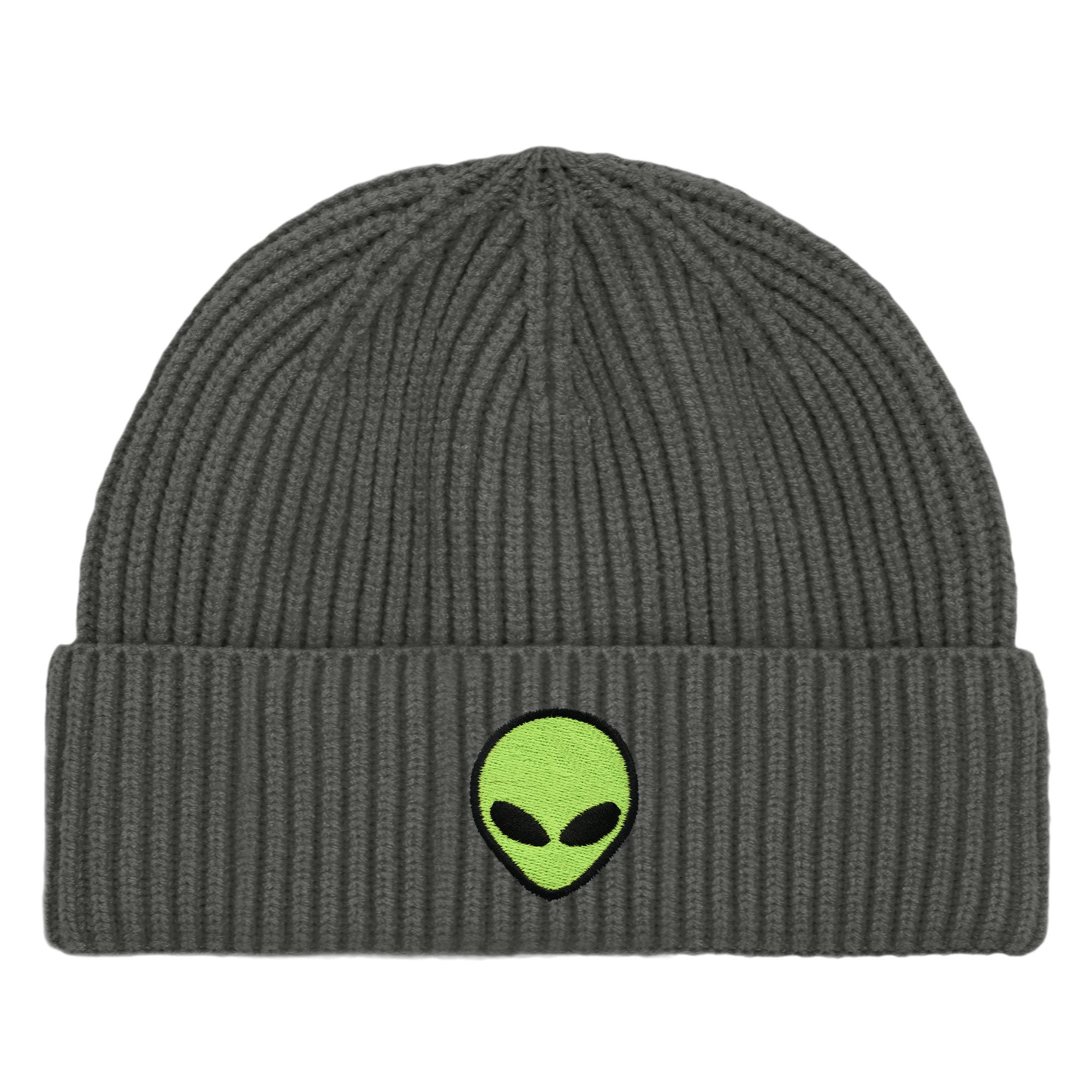 Dalix Alien Fisherman Beanie Hat Winter Knit Cuffed Watch Cap Mens in ...