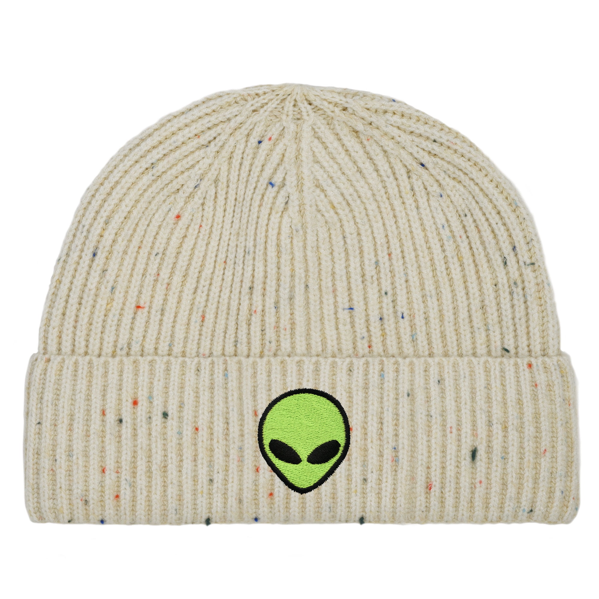 Dalix Alien Fisherman Beanie Hat Winter Knit Cuffed Watch Cap Mens in ...