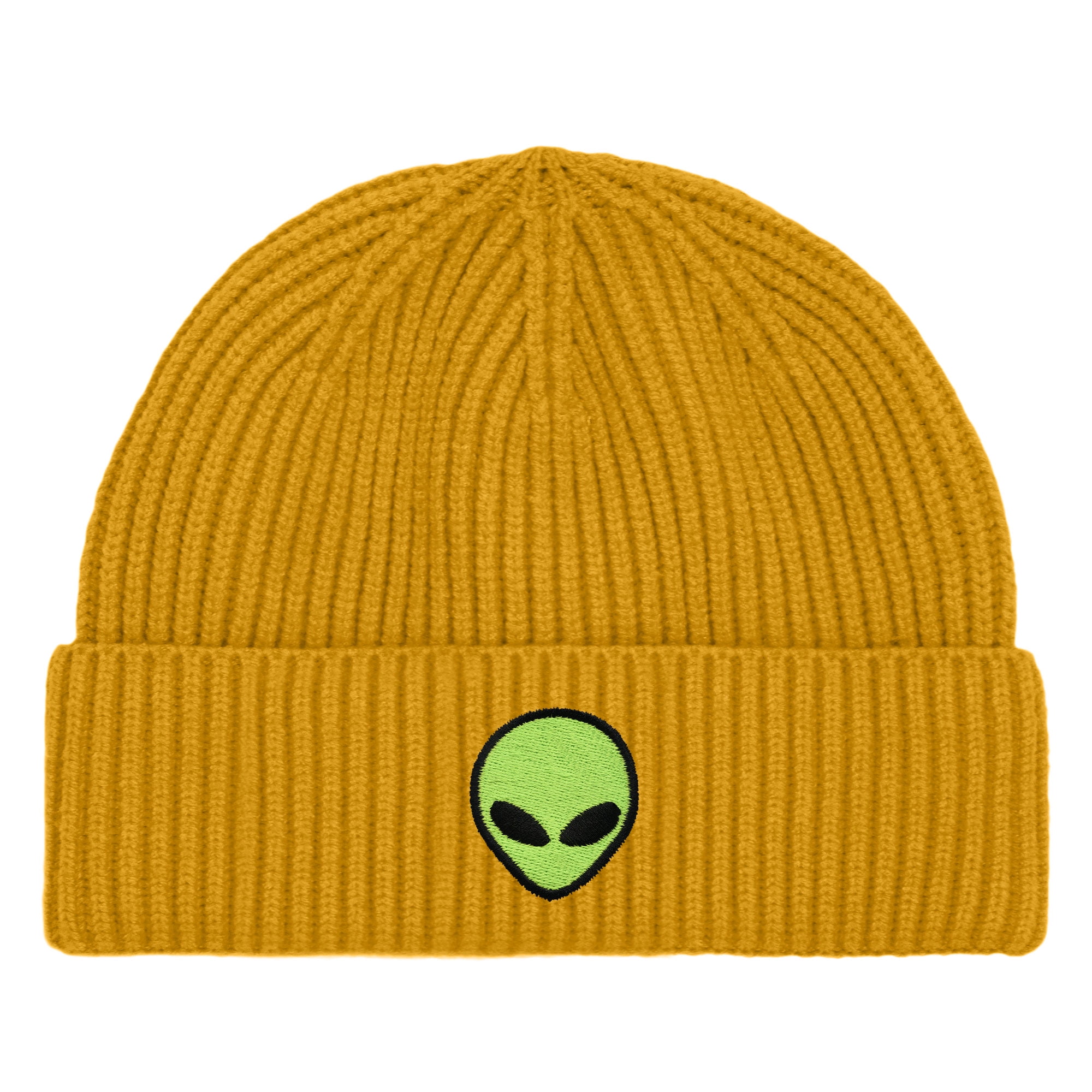 Dalix Alien Fisherman Beanie Hat Winter Knit Cuffed Watch Cap Mens in ...