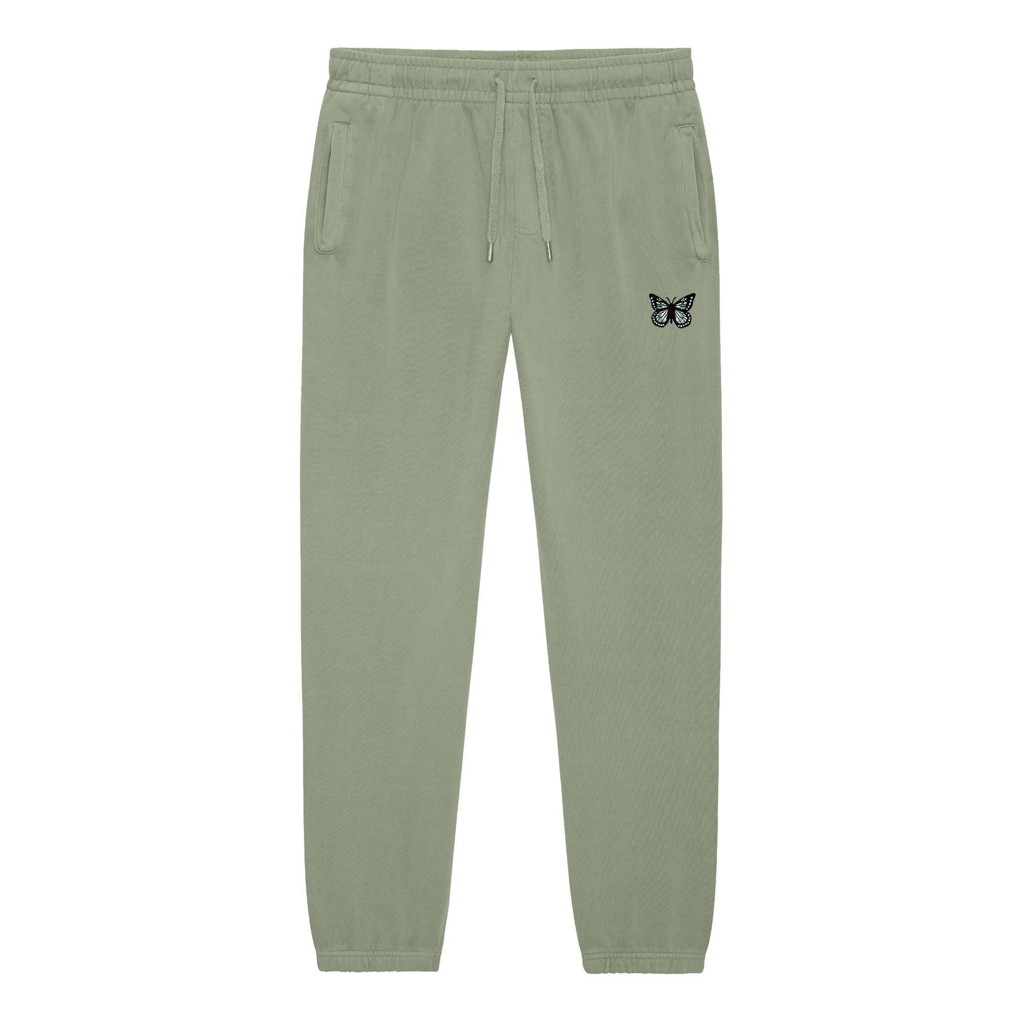 Dalix Butterfly Embroidered Sweatpant Soft Fleece Relaxed Fit Lounge ...