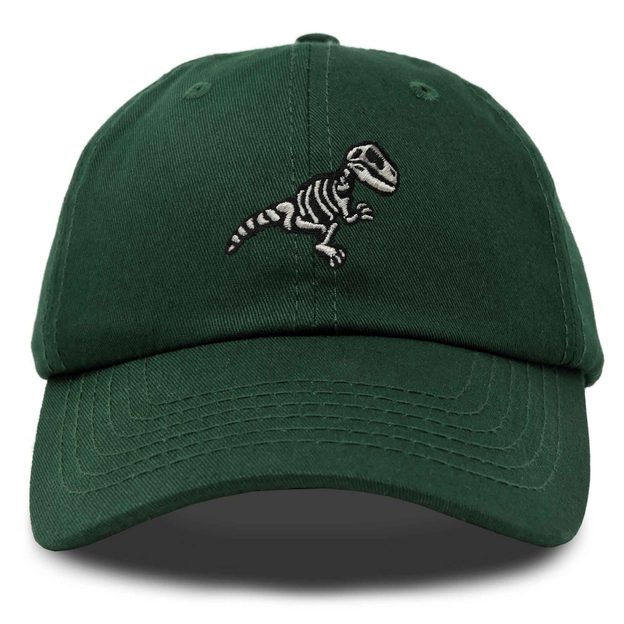 Dalix Fossil Embroidered Dinosaur T Rex Cotton Dad Hat Baseball Cap ...