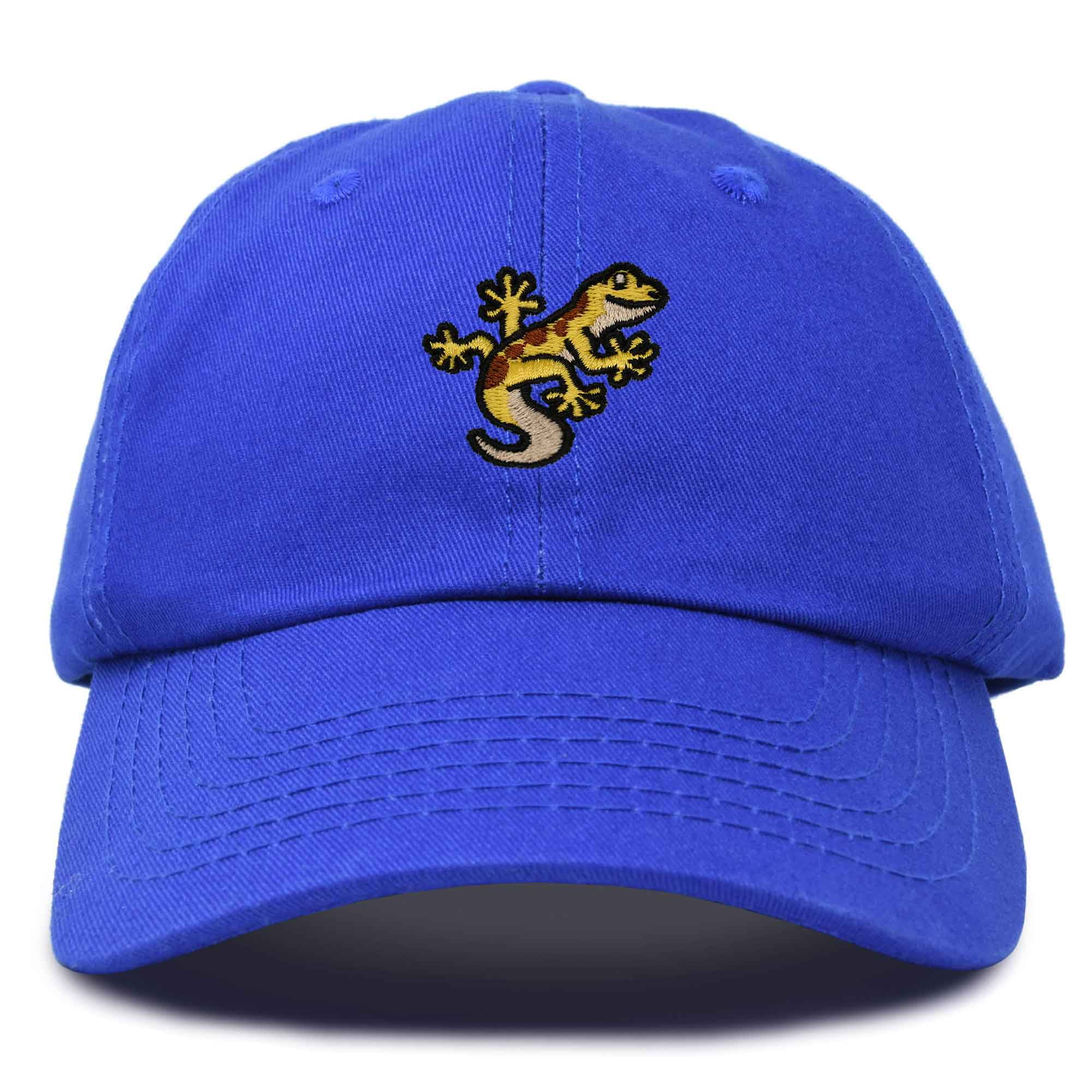 Dalix Gecko Cap Embroidered Mens Cotton Dad Hat Baseball Hat in Royal ...