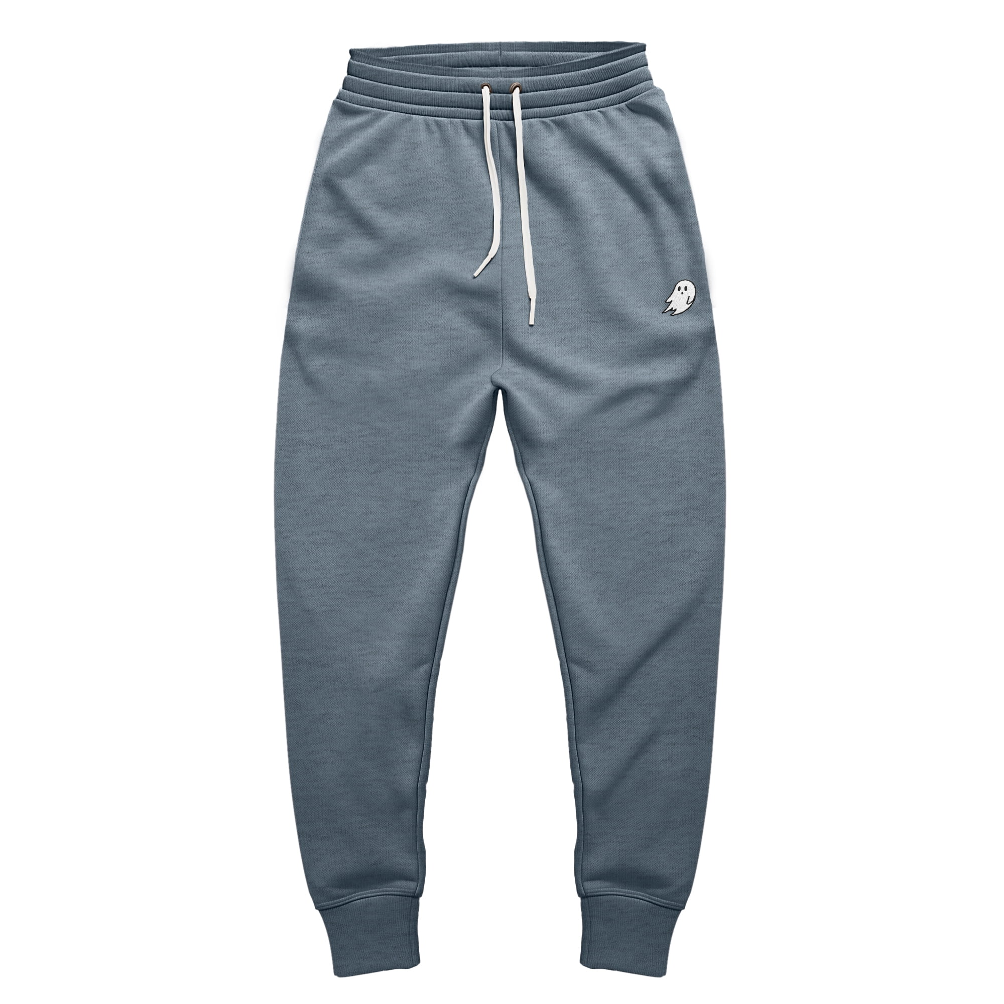 Dalix Ghost Embroidered Fleece Jogger Cuff Sweatpant Sweats Soft Warm ...