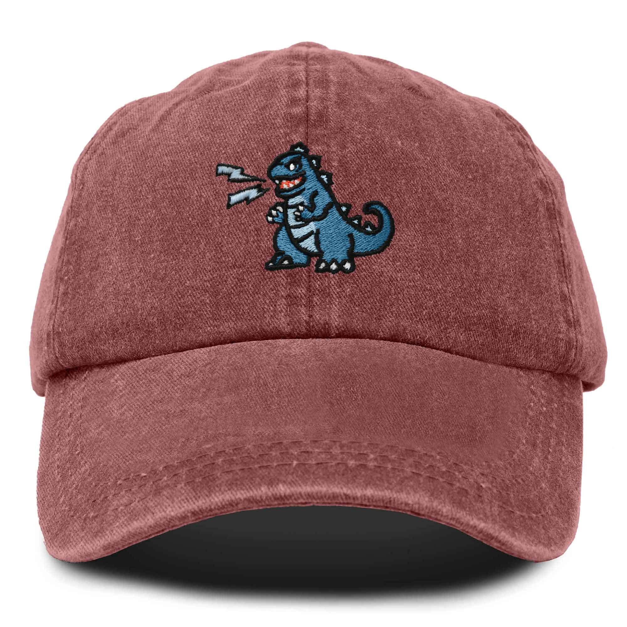 Dalix Giant Lizard Kaiju Embroidered Cotton Dad Hat Baseball Cap ...