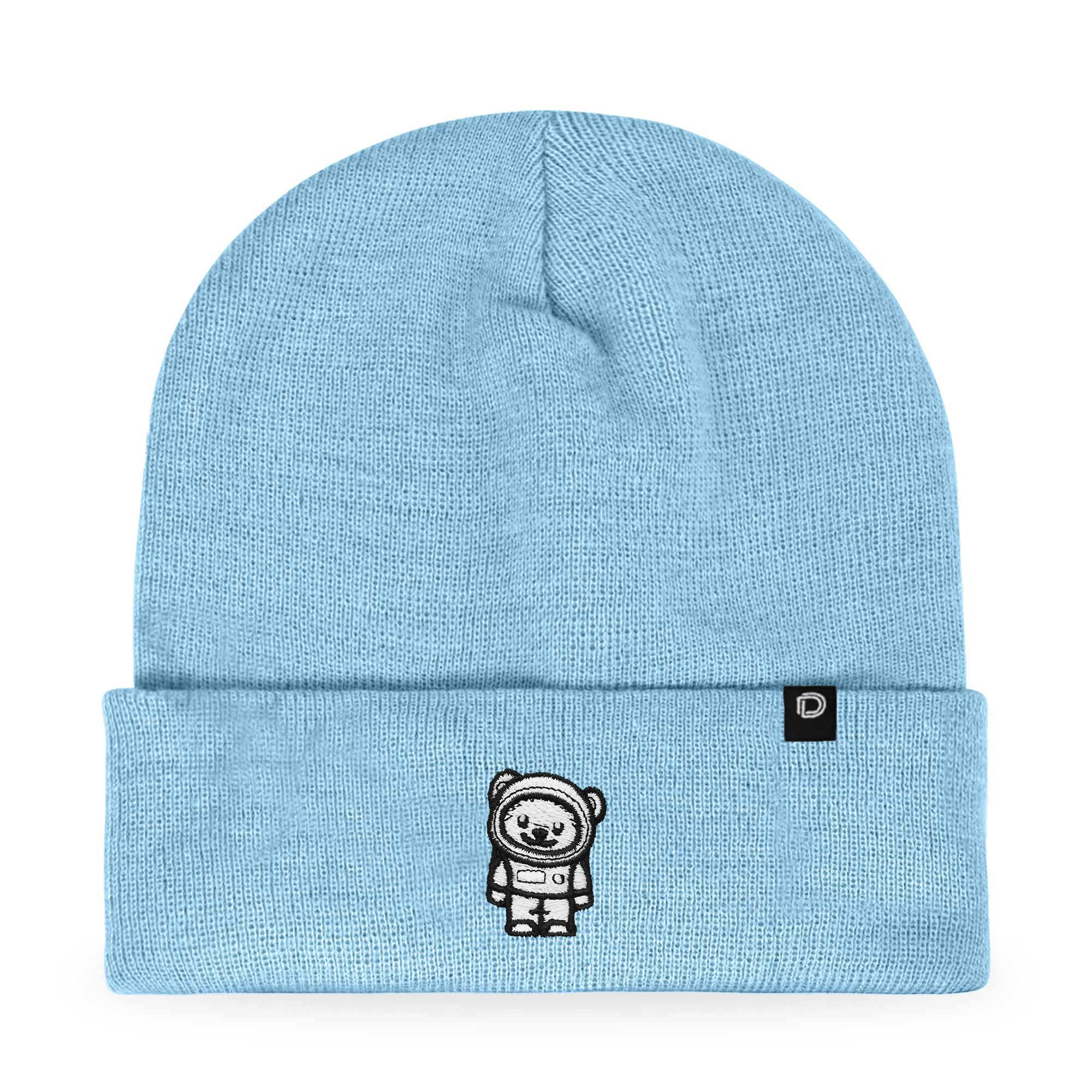 Dalix Ice Bear Embroidered Beanie Hat Polar Bear Cozy Knit Cap Cold ...