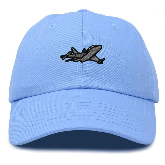 Dalix Jet Fighter Embroidered Cap Cotton Baseball Hat Airplane Jet Men ...