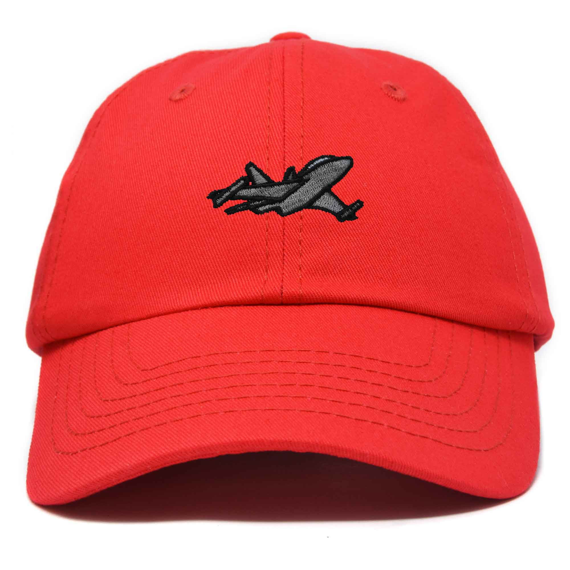 Dalix Jet Fighter Embroidered Cap Cotton Baseball Hat Airplane Jet Men ...