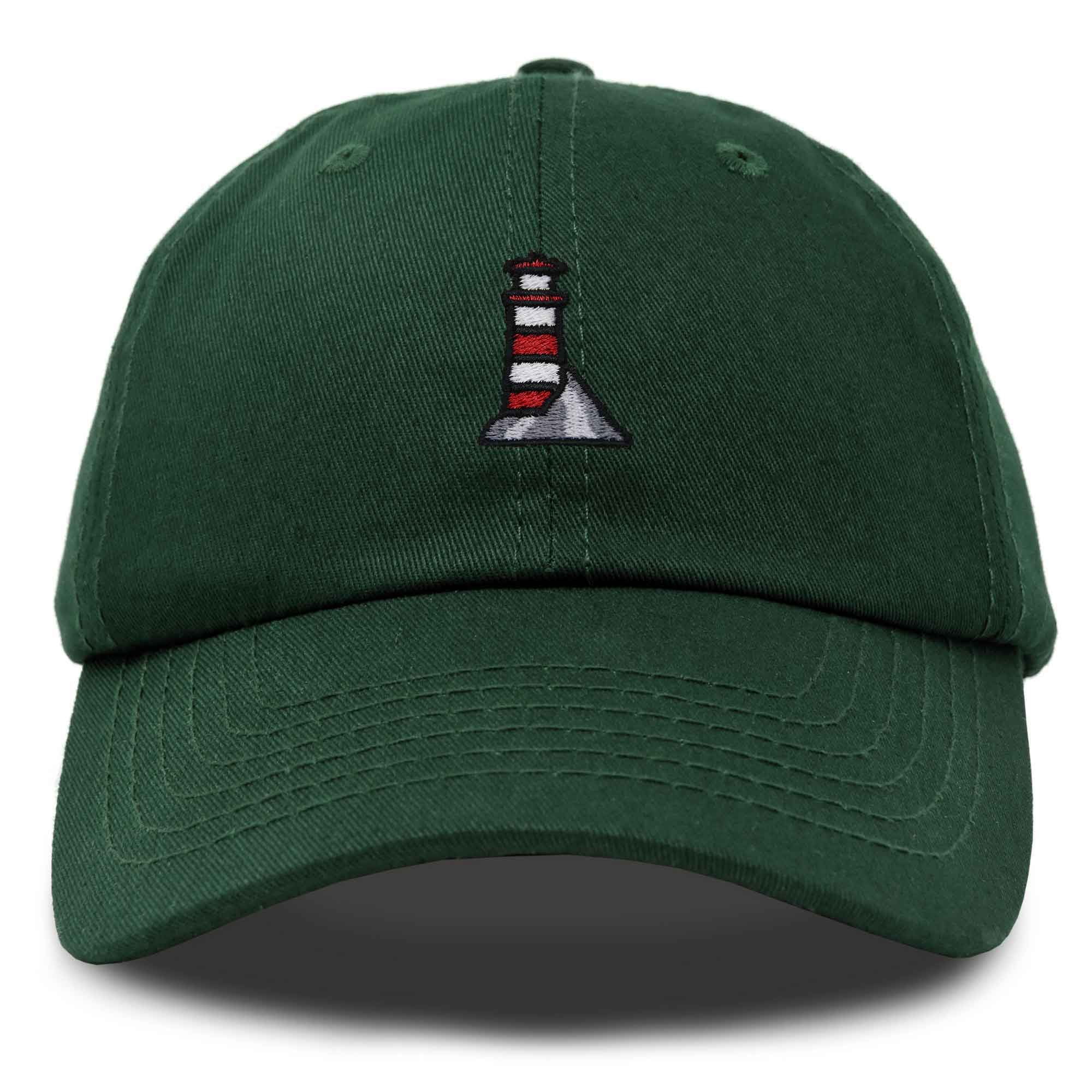 Dalix Lighthouse Embroidered Cap Cotton Baseball Hat Nautical Womens in ...