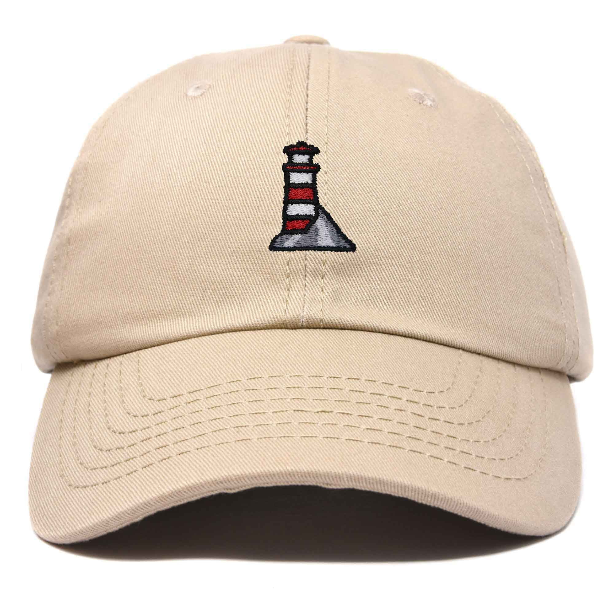 Dalix Lighthouse Embroidered Cap Cotton Baseball Hat Nautical Womens in ...