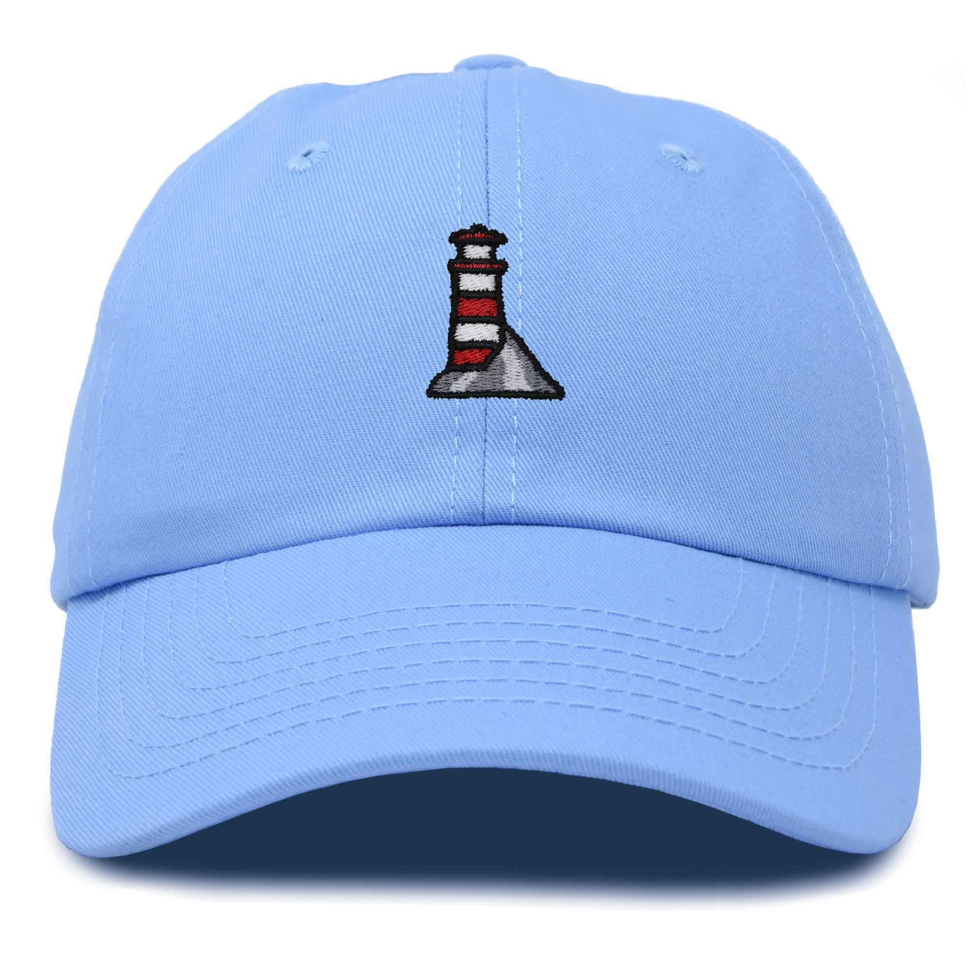 Dalix Lighthouse Embroidered Cap Cotton Baseball Hat Nautical Womens in ...