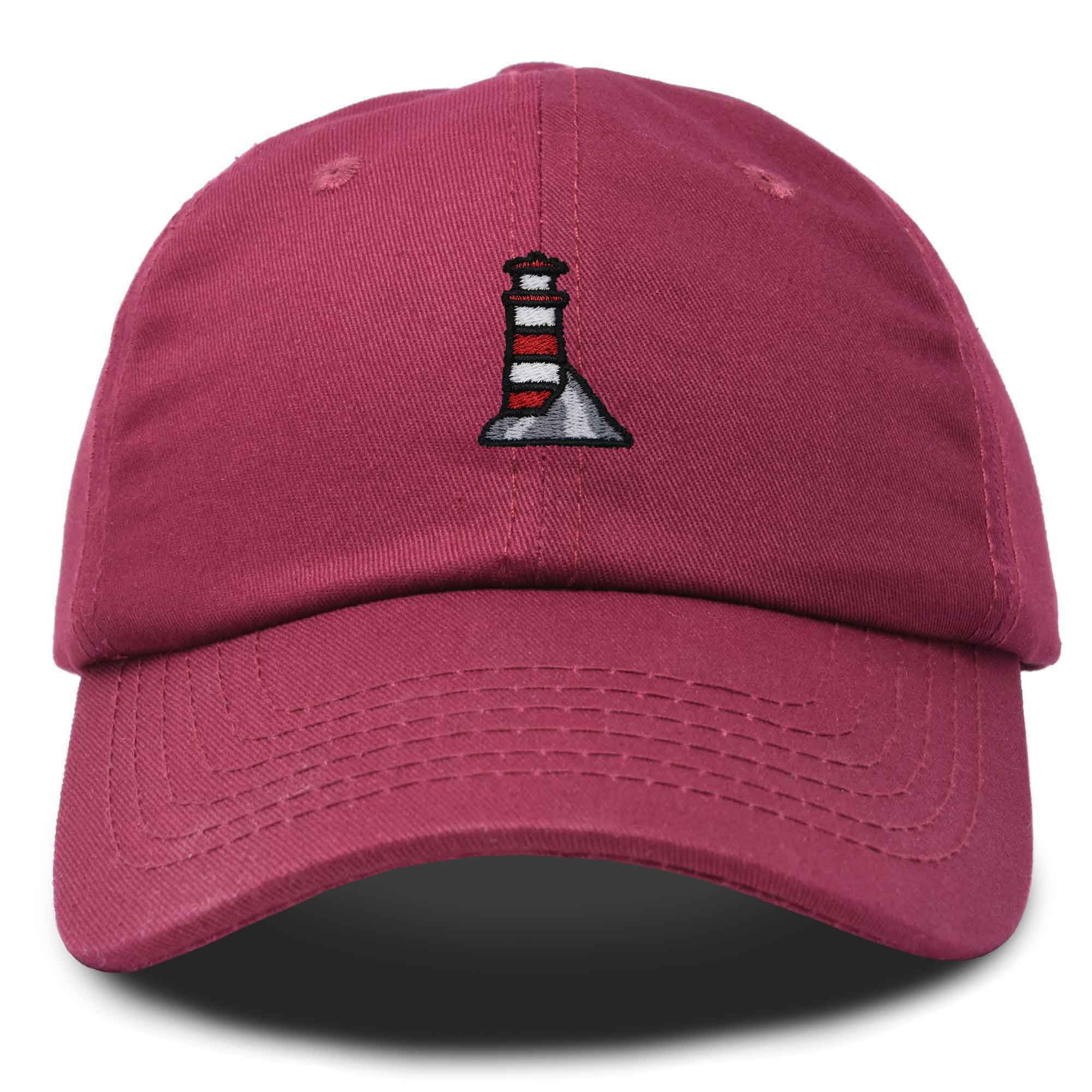 Dalix Lighthouse Embroidered Cap Cotton Baseball Hat Nautical Womens in ...