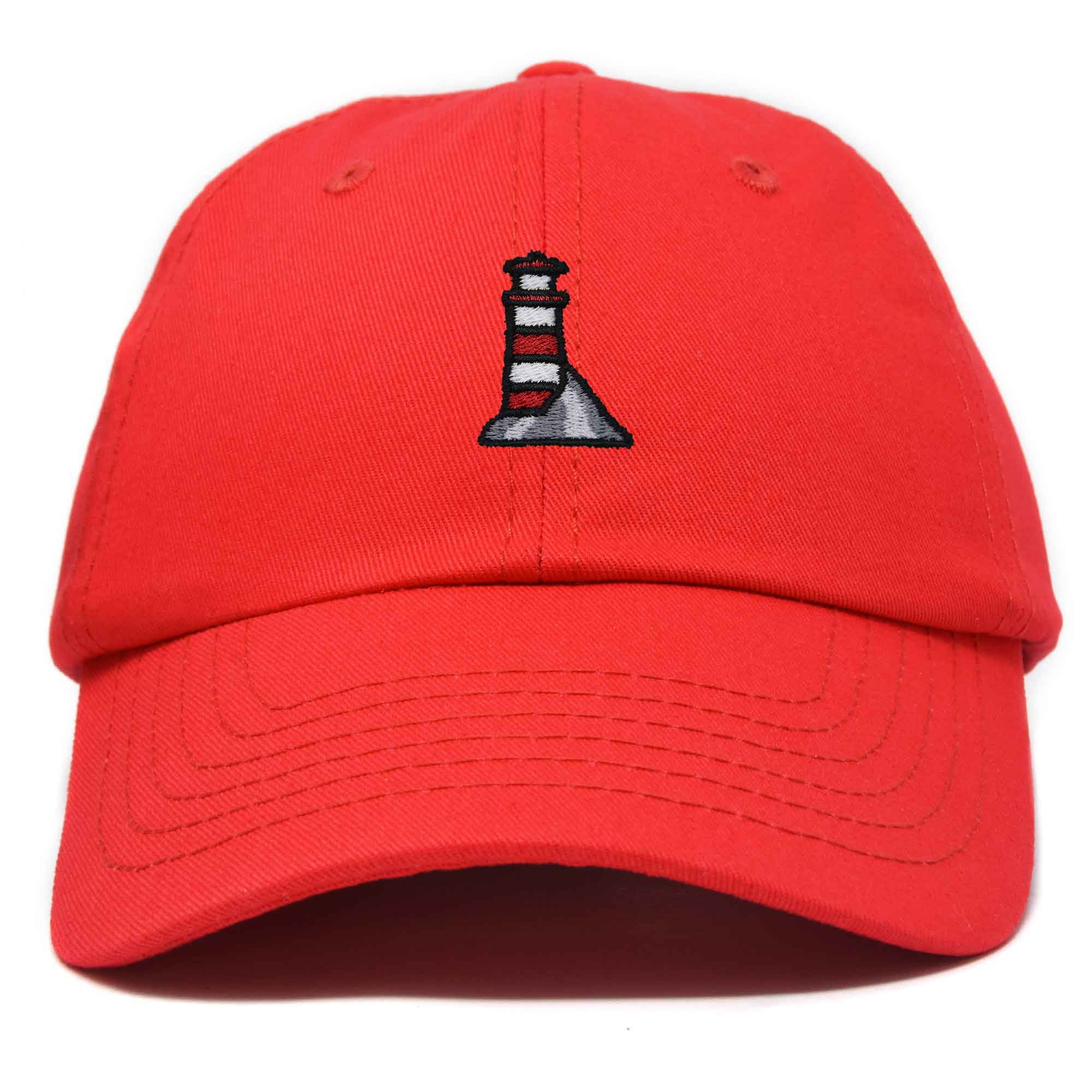 Dalix Lighthouse Embroidered Cap Cotton Baseball Hat Nautical Womens in ...