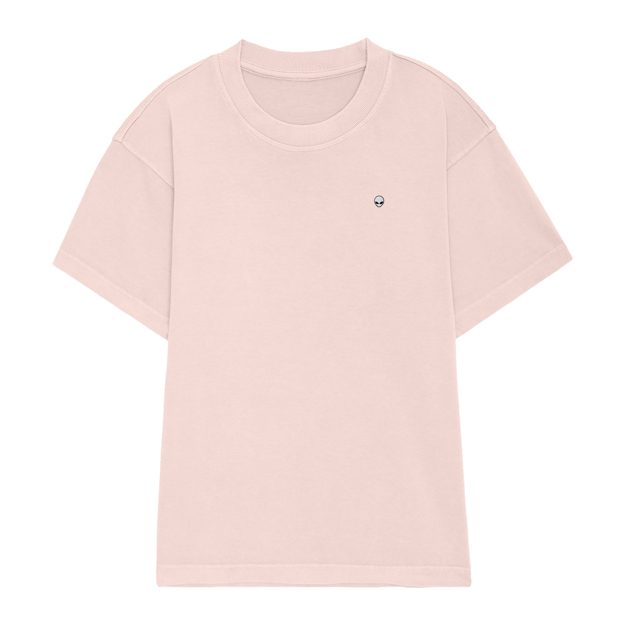 Dalix Lil Alien Heavyweight Pigment Dye Tee Short Sleeve Cotton Shirt ...